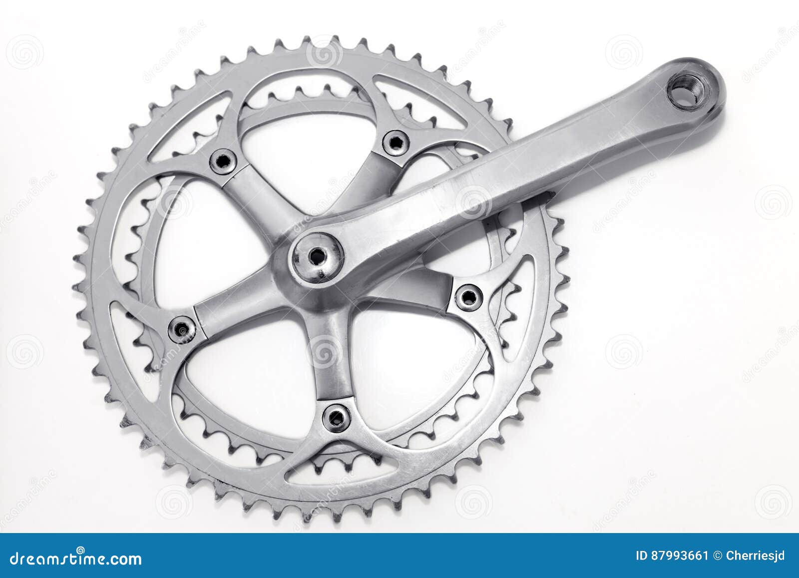 Bike Crank Set and Chain Ring Stock Image - Image of bicycle, gear ...