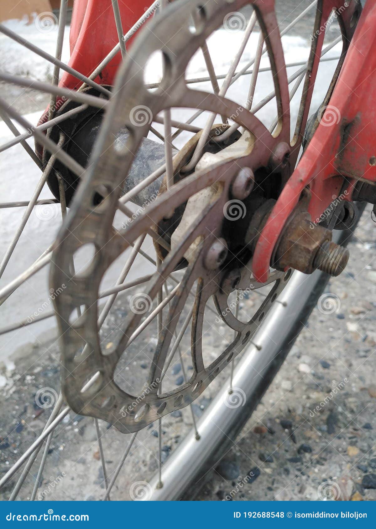 Bike cycle red stock photo. Image of cycle, breaksystem - 192688548