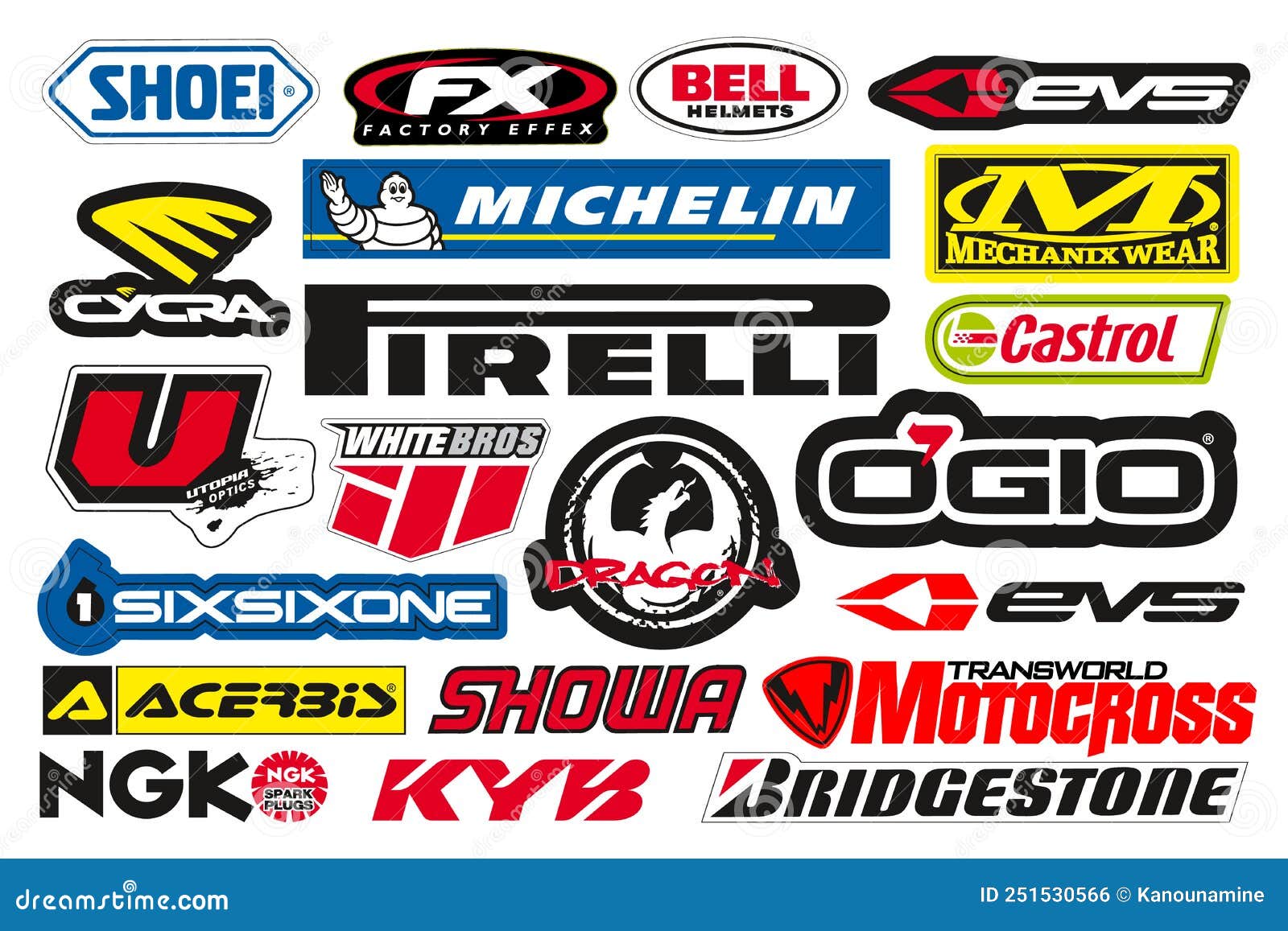 Bike Logo Stickers Vector