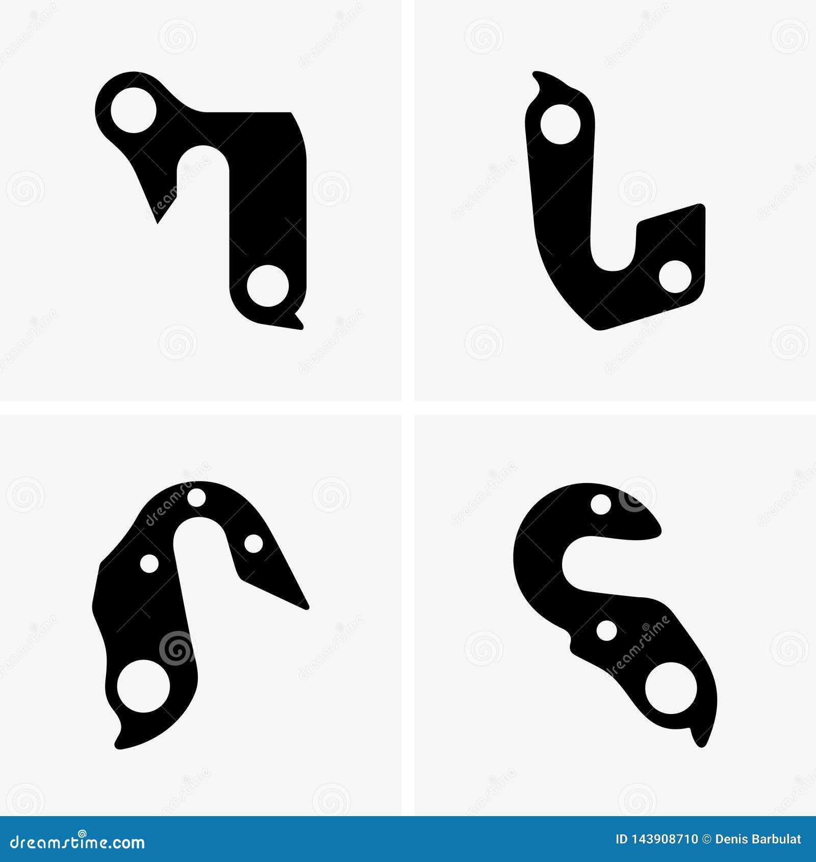 Bike dropout stock vector. Illustration of element, bicycle - 143908710