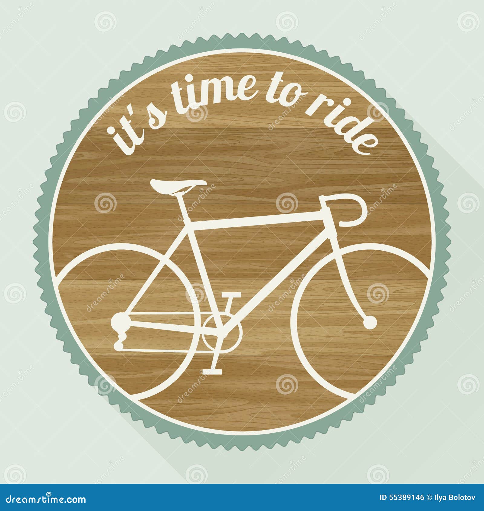 Bike emblem stock vector. Illustration of shape, pedal - 55389146