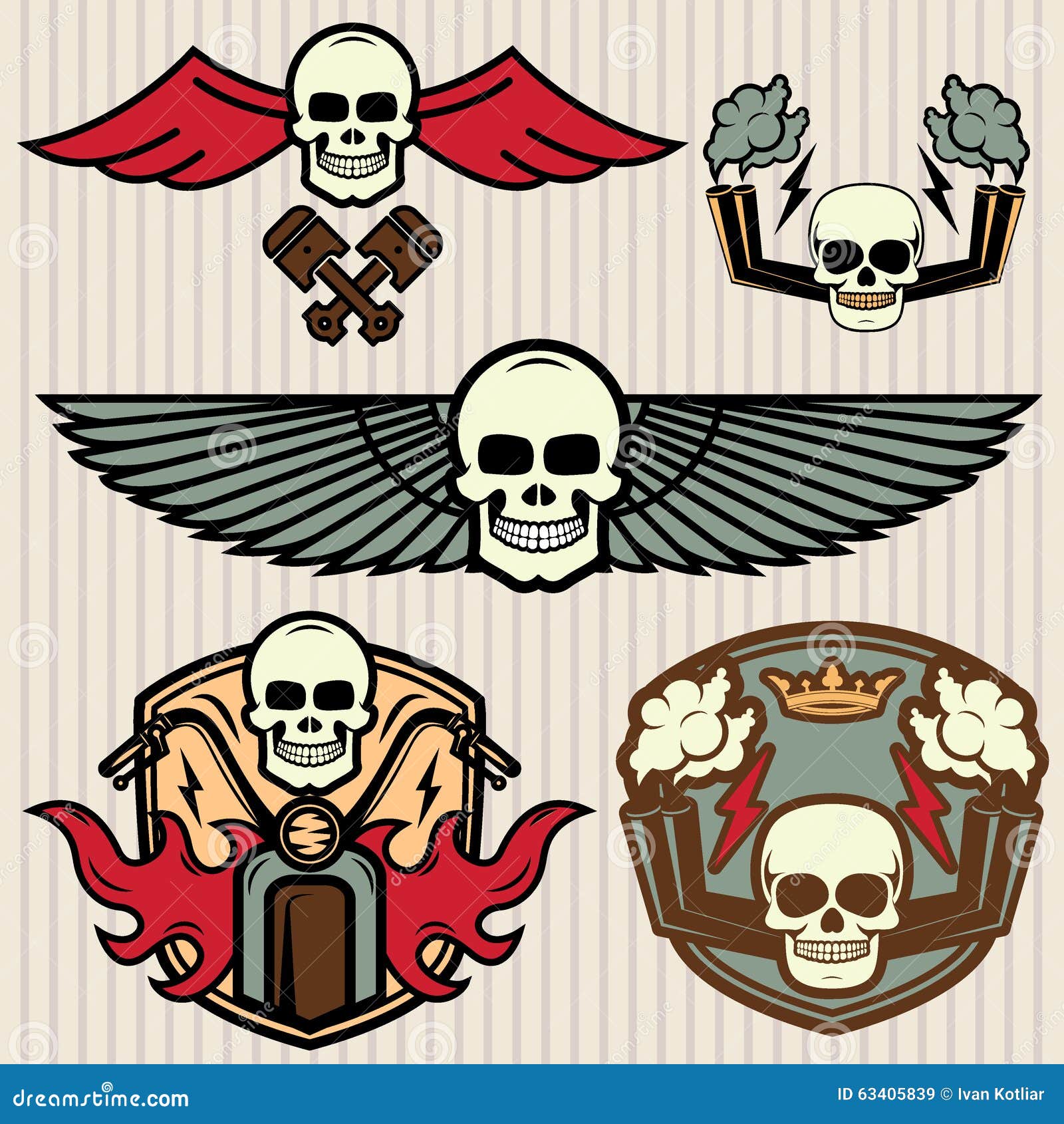 Bike emblems set stock vector. Illustration of design - 63405839