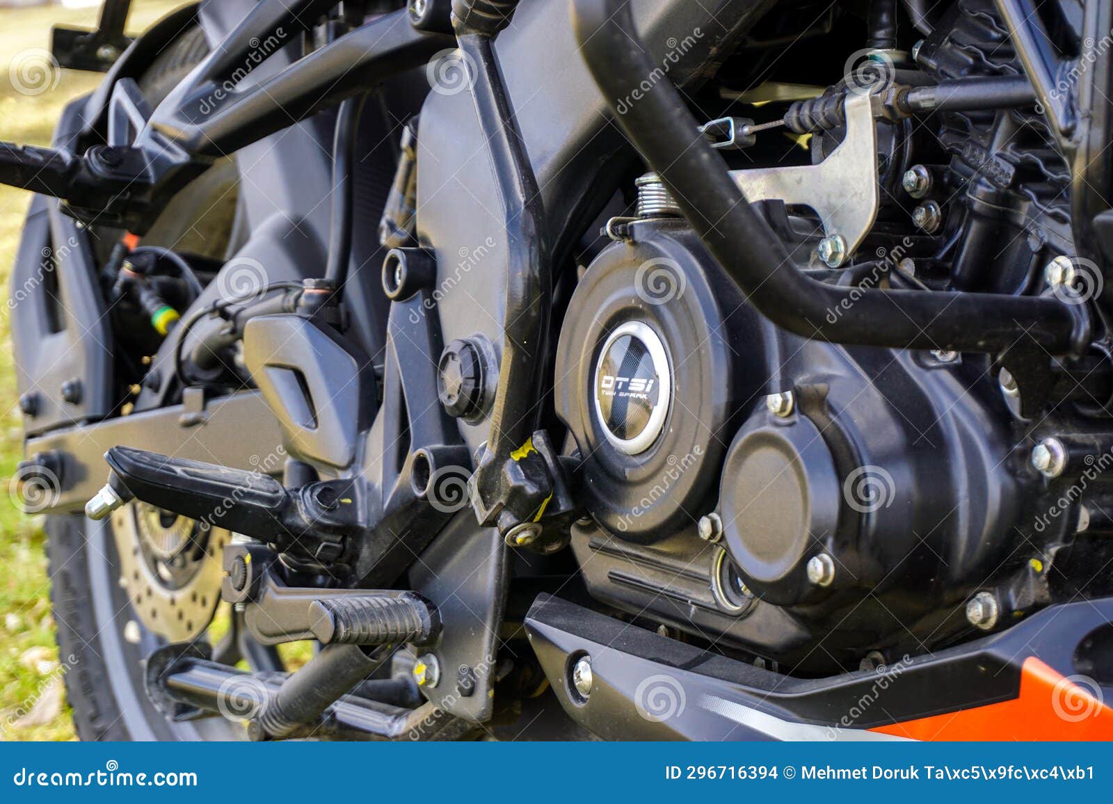 Bike Engine Parts Close Up View Editorial Stock Image - Image of ...