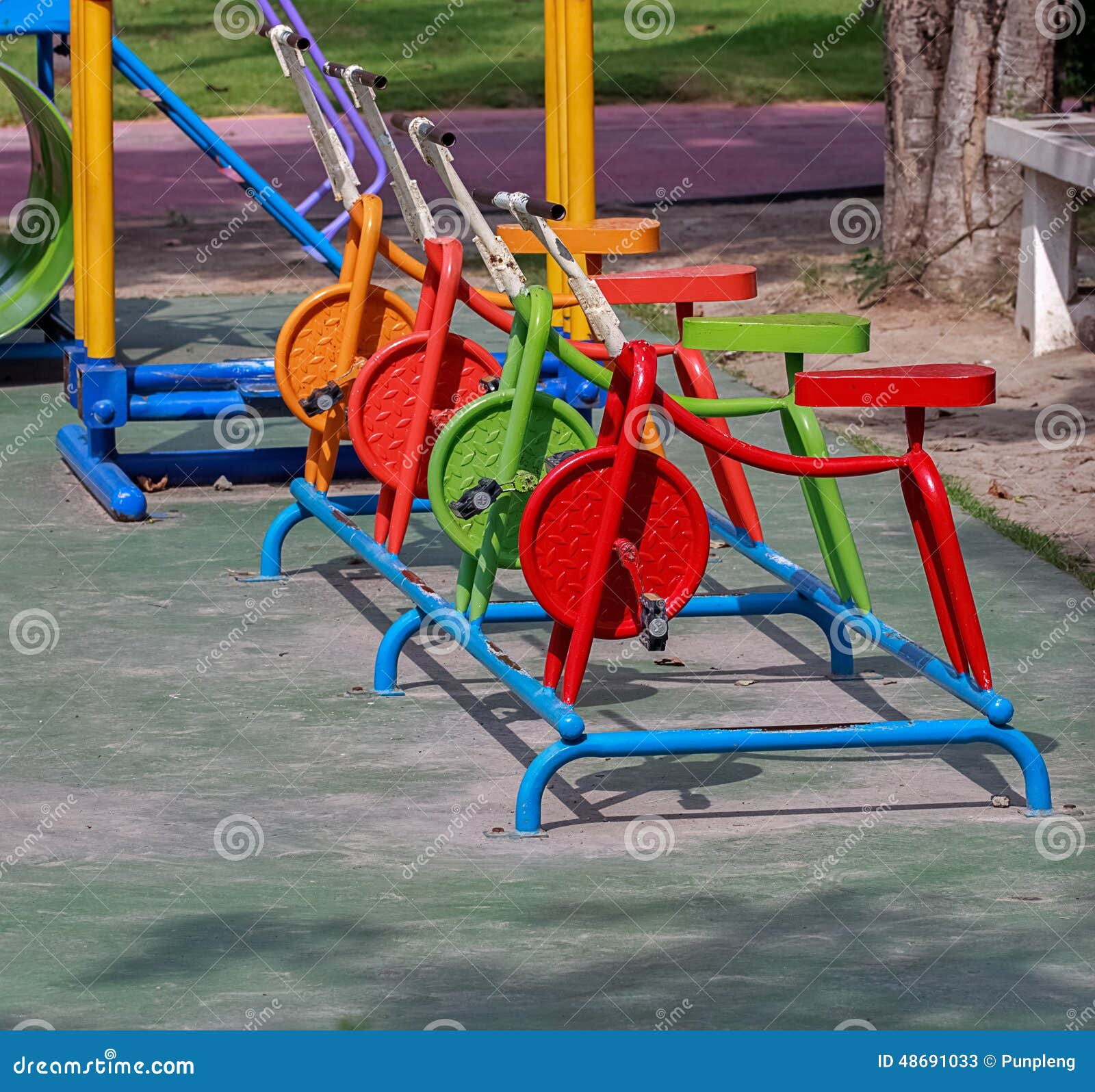 Bike for Exercise stock image. Image of healthy, green - 48691033