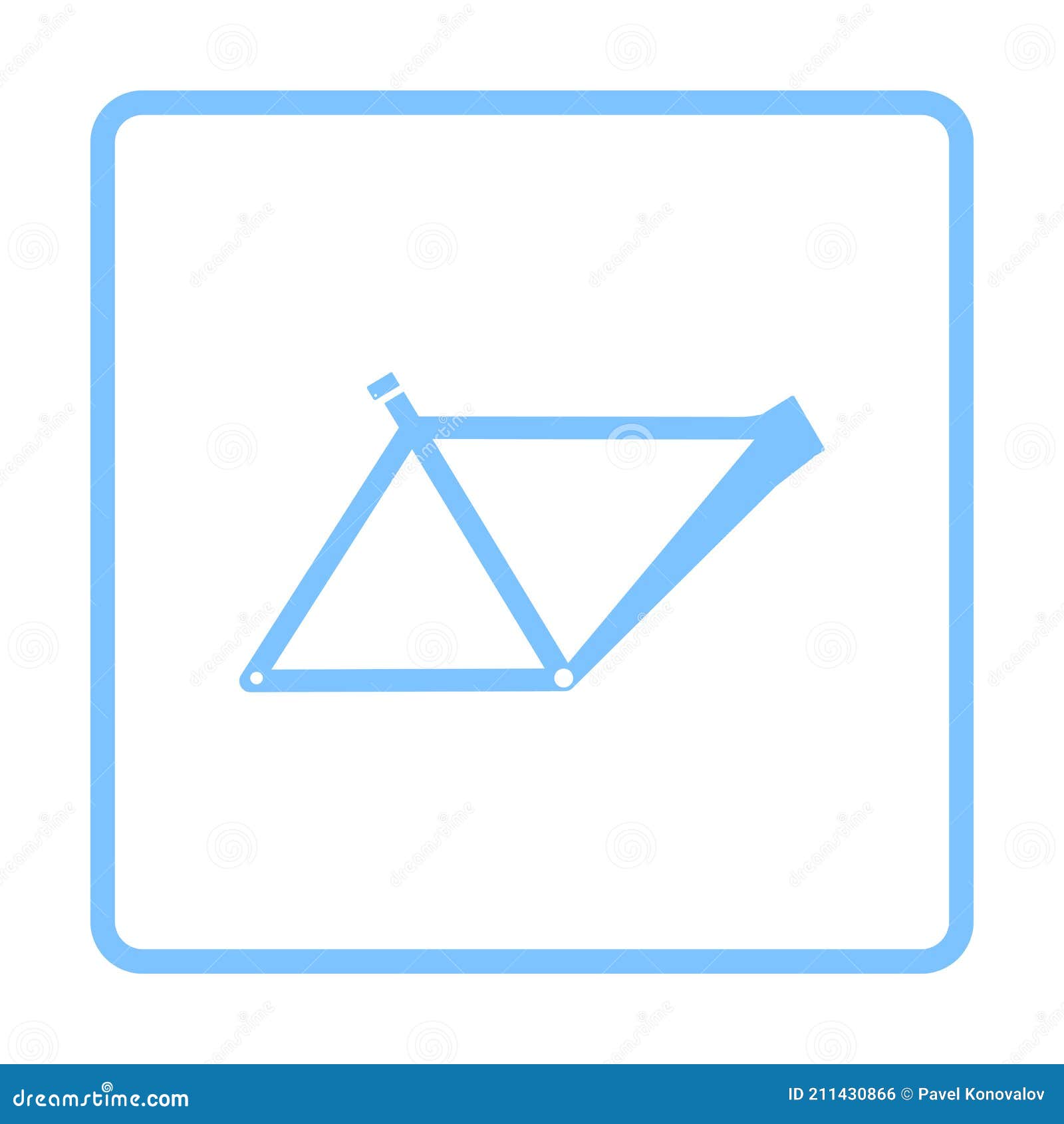 Bike Frame Icon stock vector. Illustration of graphic - 211430866