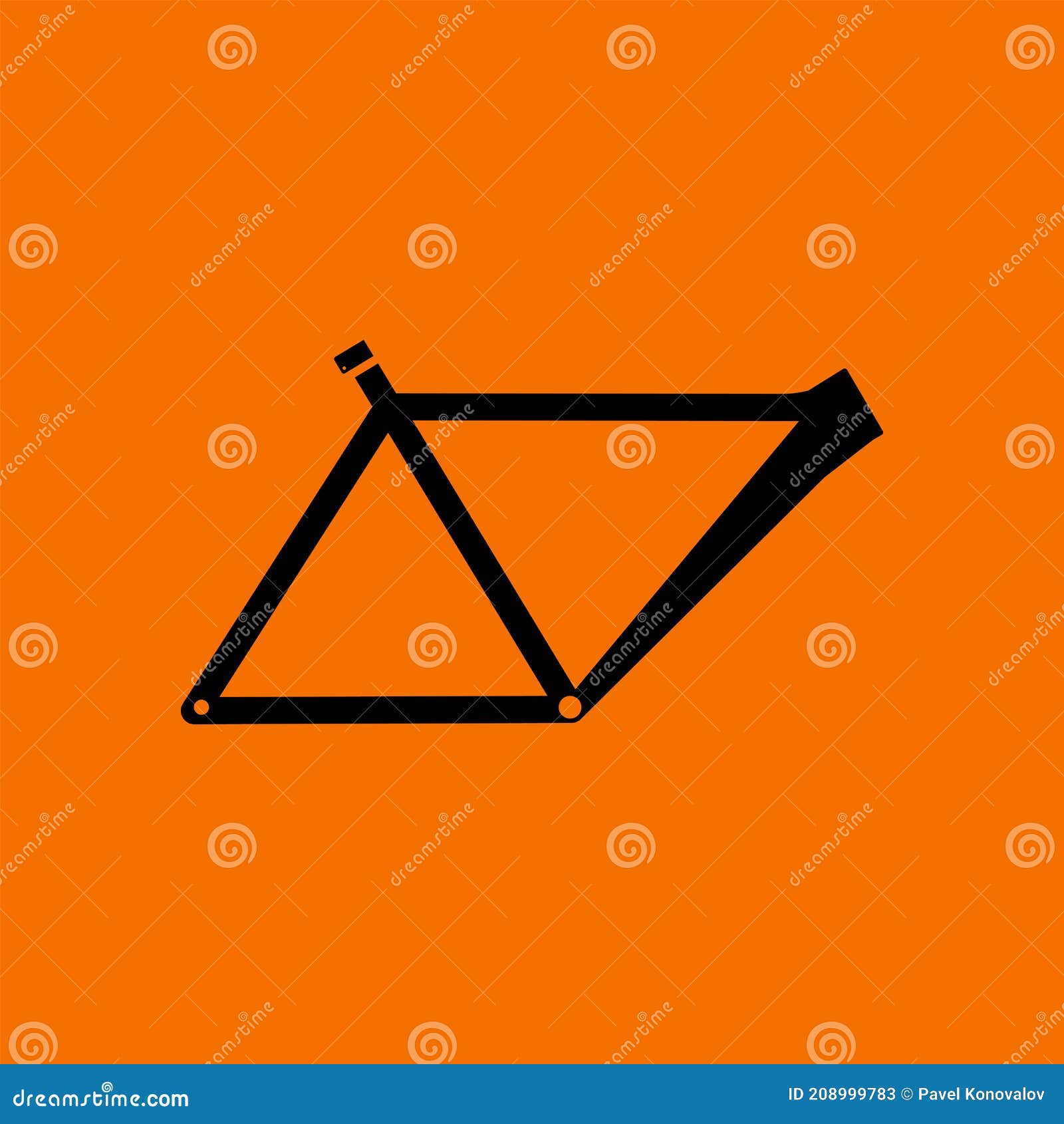 Bike Frame Icon stock vector. Illustration of biking - 208999783