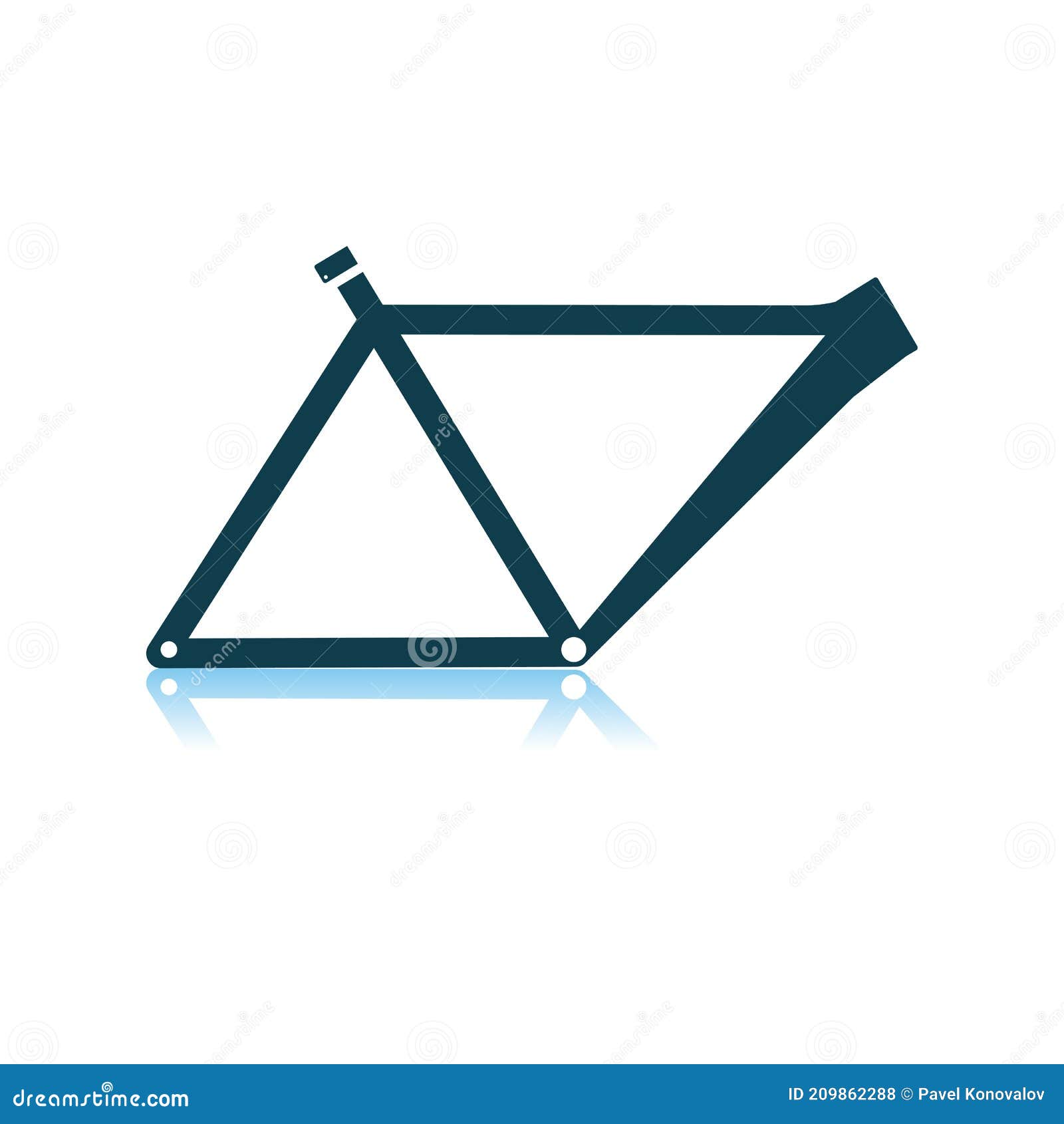 Bike Frame Icon stock vector. Illustration of frame - 209862288