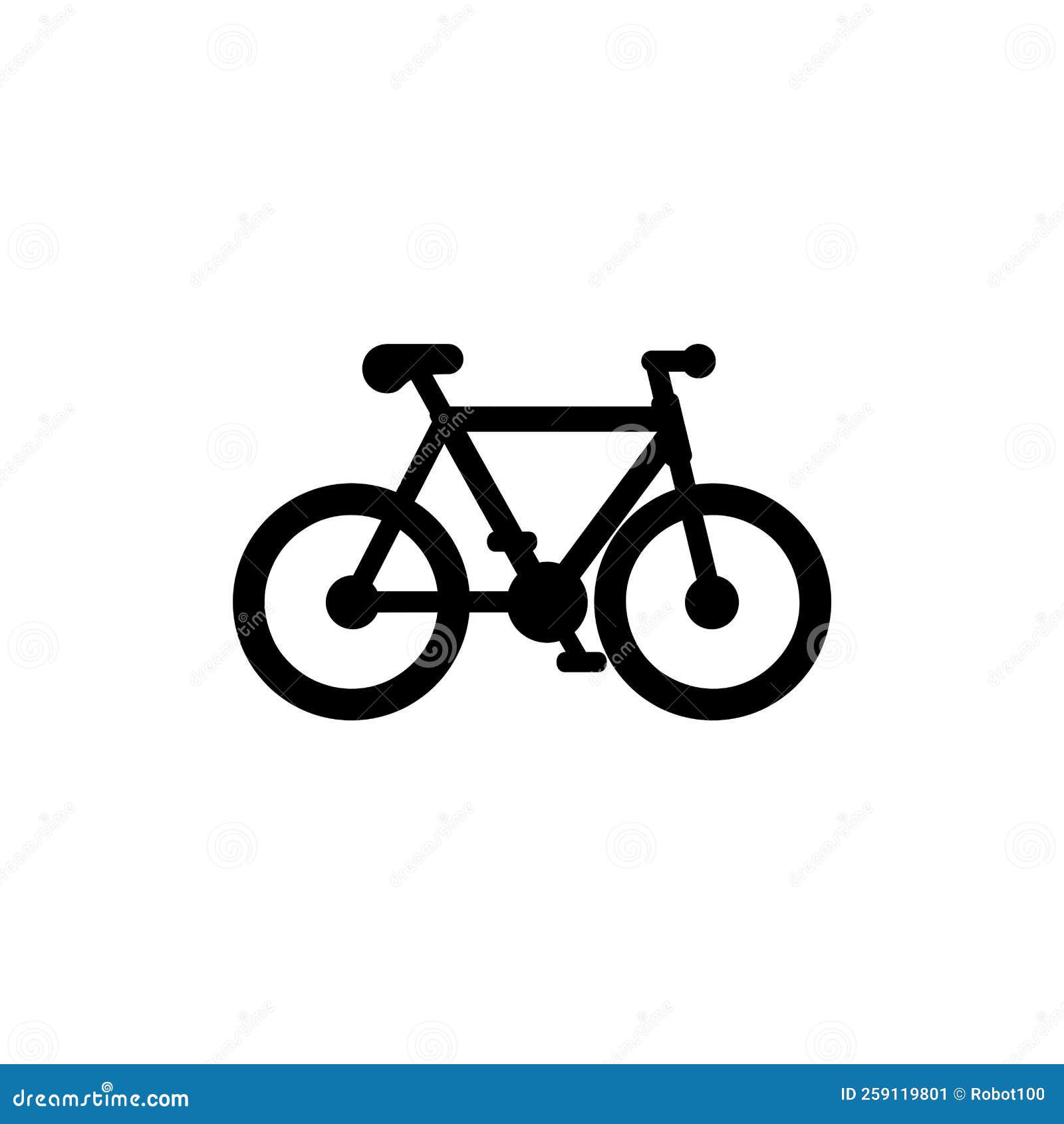 Bike icon. bicycle sign stock vector. Illustration of biking - 259119801