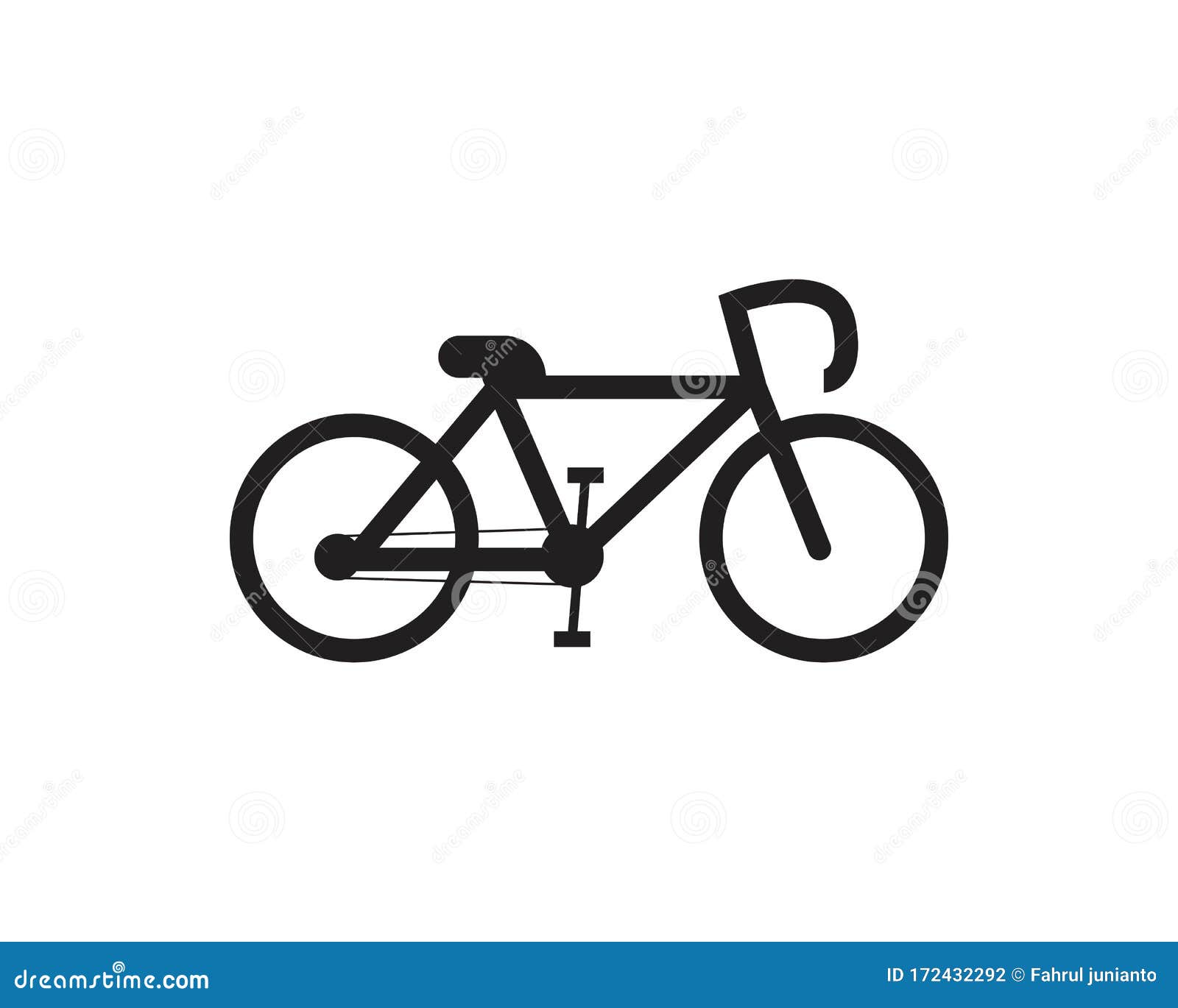 Bike Icon and Symbol Vector Stock Illustration - Illustration of ride ...