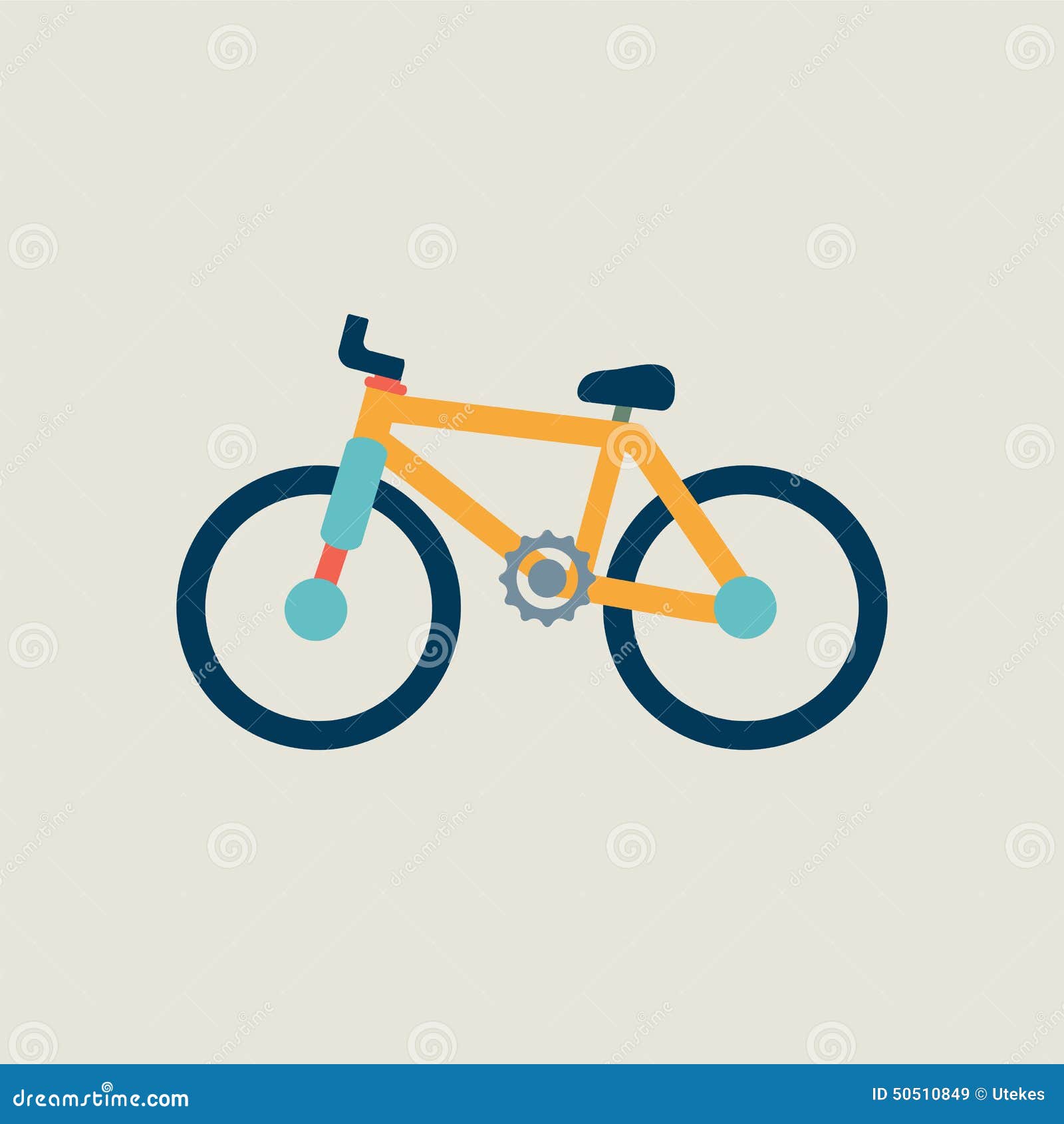 Bike icon. stock vector. Illustration of person, object - 50510849