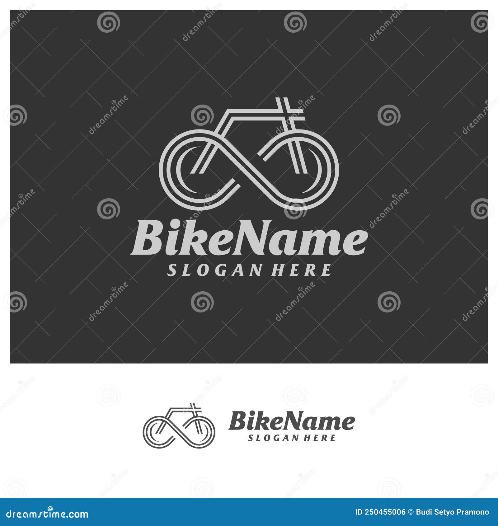 Bike Infinity Logo Design Template. Bike Logo Concept Vector Stock ...