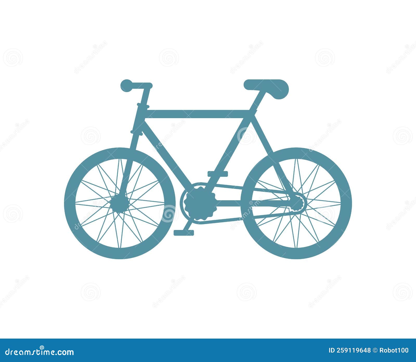 Bike Isolated. Bicycle Sign Stock Vector - Illustration of pedal, cycle ...