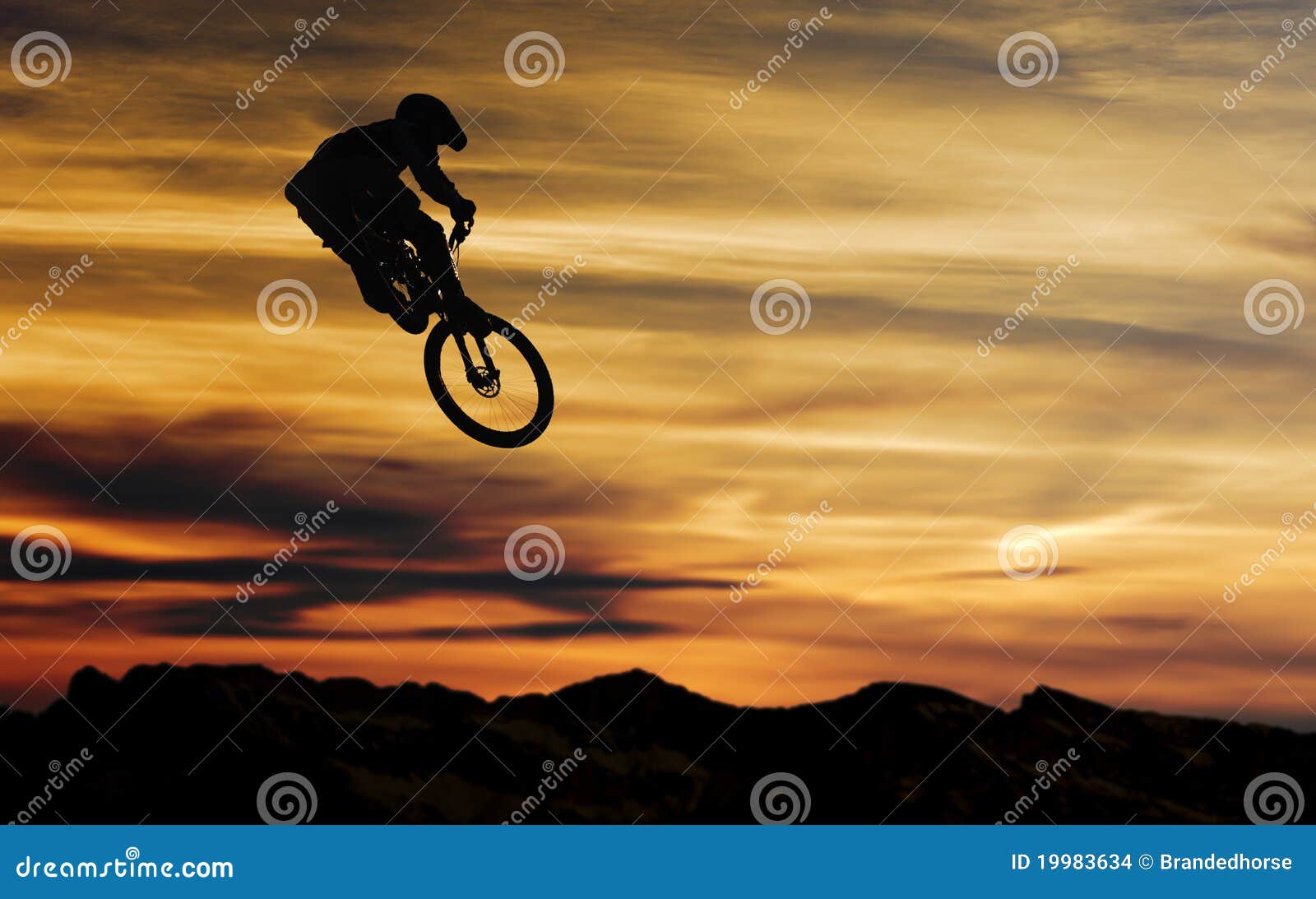 Bike Jump stock illustration. Illustration of sport, sports - 19983634