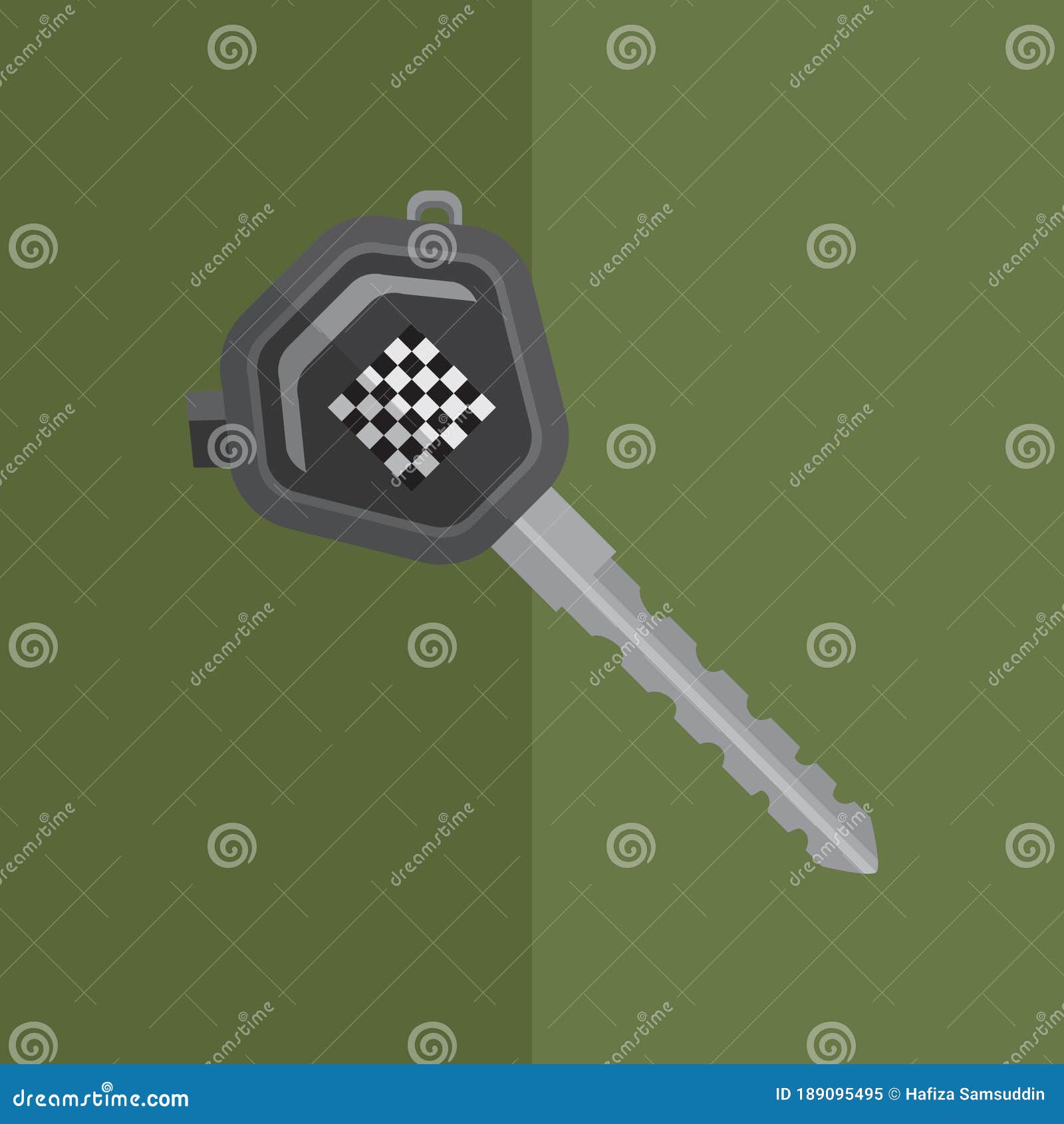 Bike Key. Vector Illustration Decorative Design Stock Vector ...