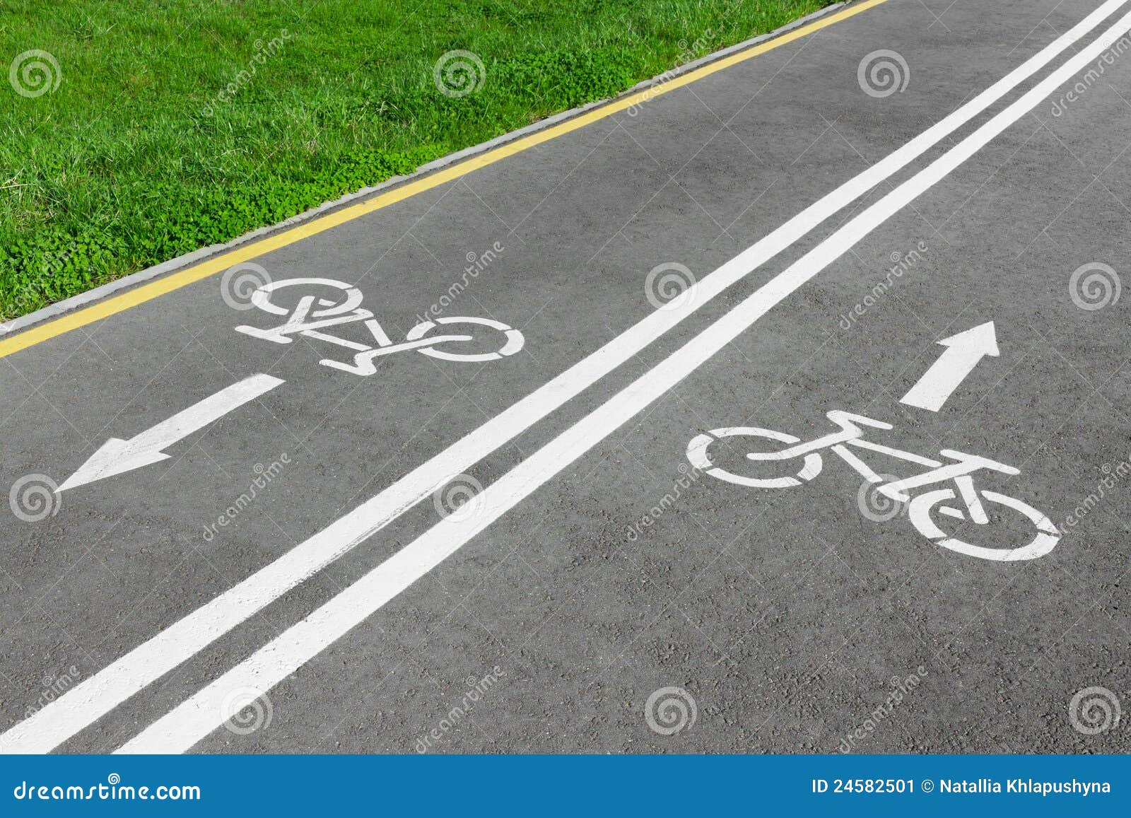 Bike Lane Draw Royalty-Free Stock Photo | CartoonDealer.com #68251017