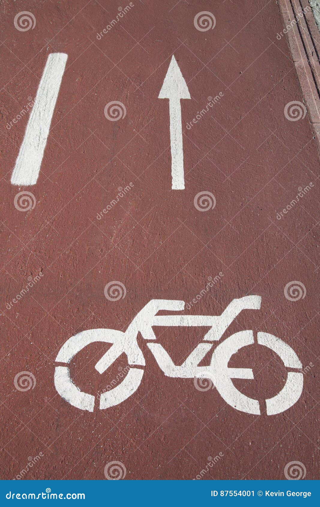 Bike Lane Symbol stock image. Image of street, surface - 87554001