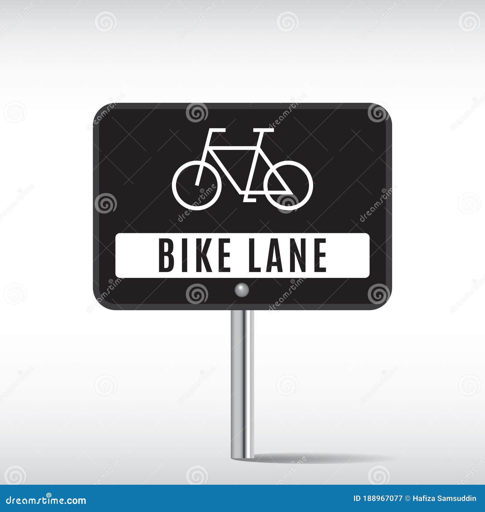 Bike Lane. Vector Illustration Decorative Design Stock Vector ...