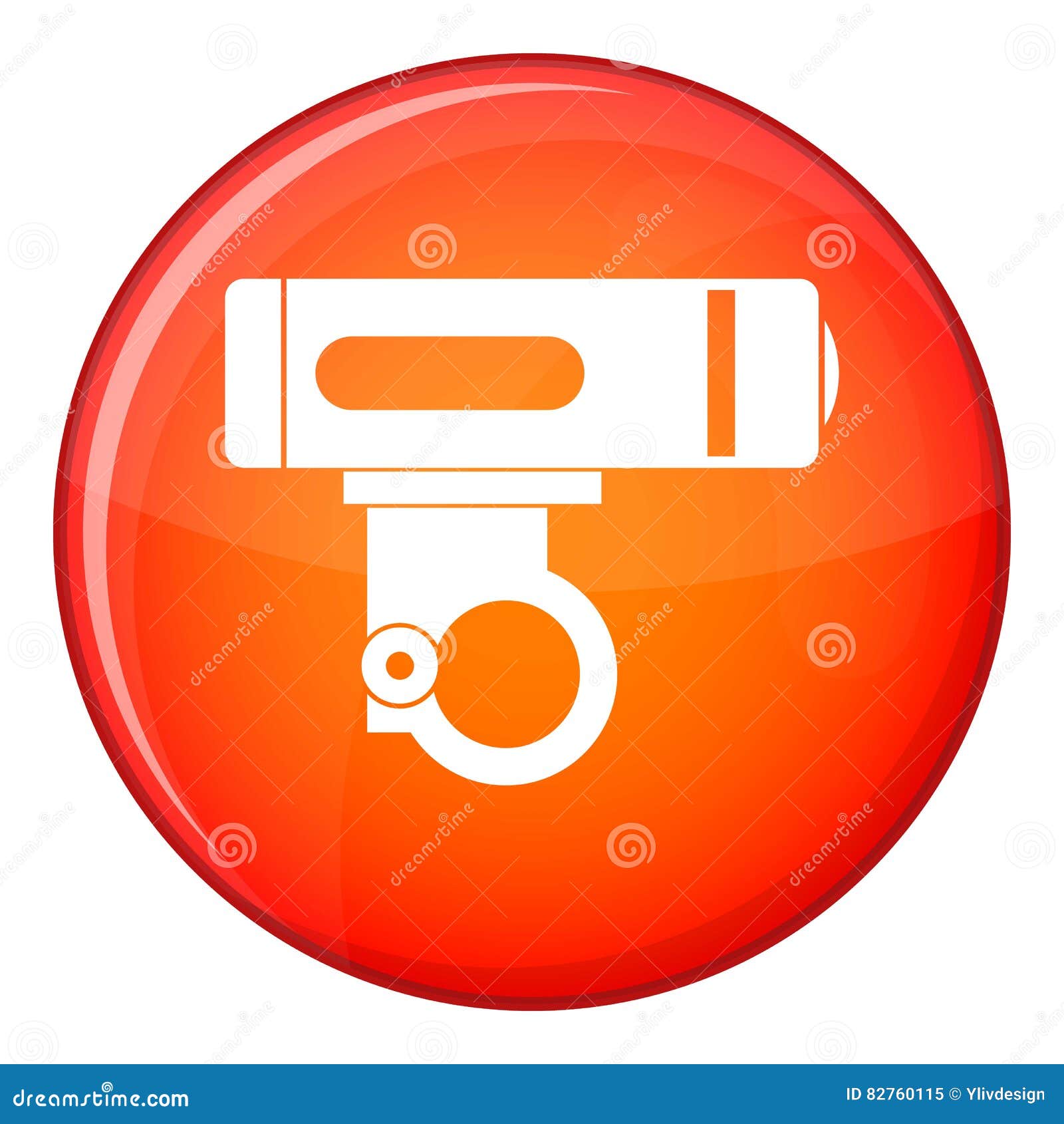 Bike Light Icon, Flat Style Stock Vector - Illustration of motorbike ...