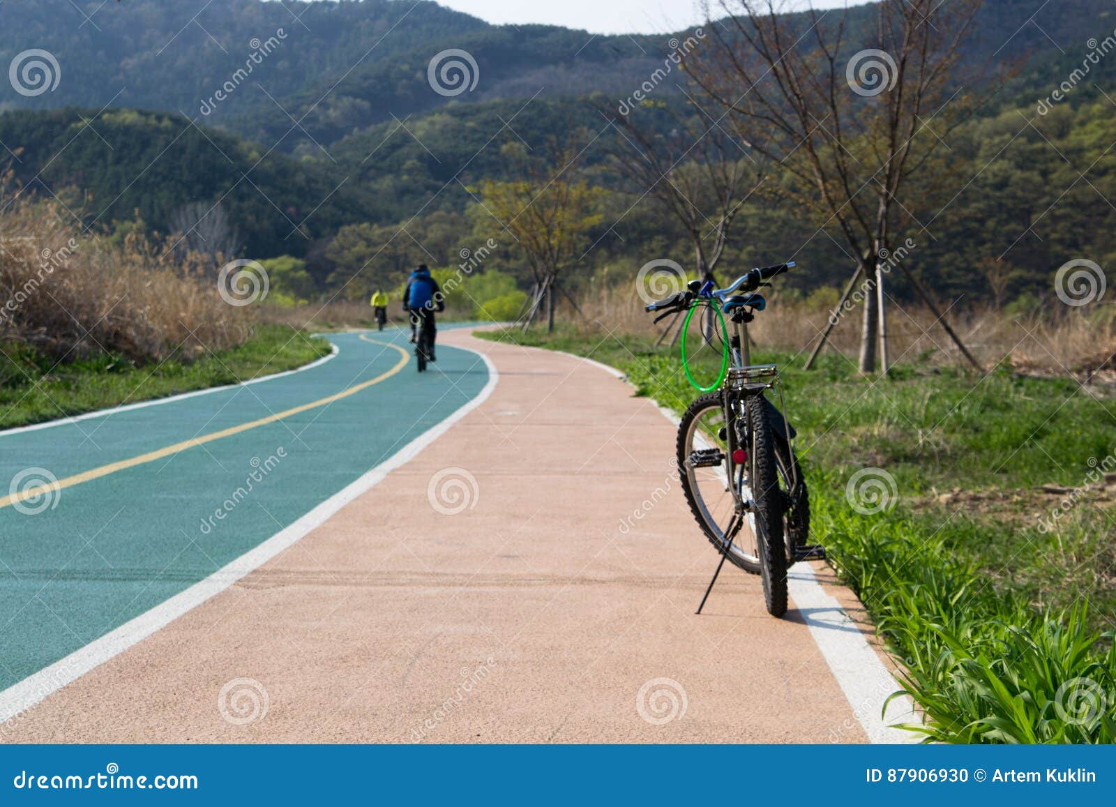 Bike in the park stock photo. Image of move, active, object - 87906930