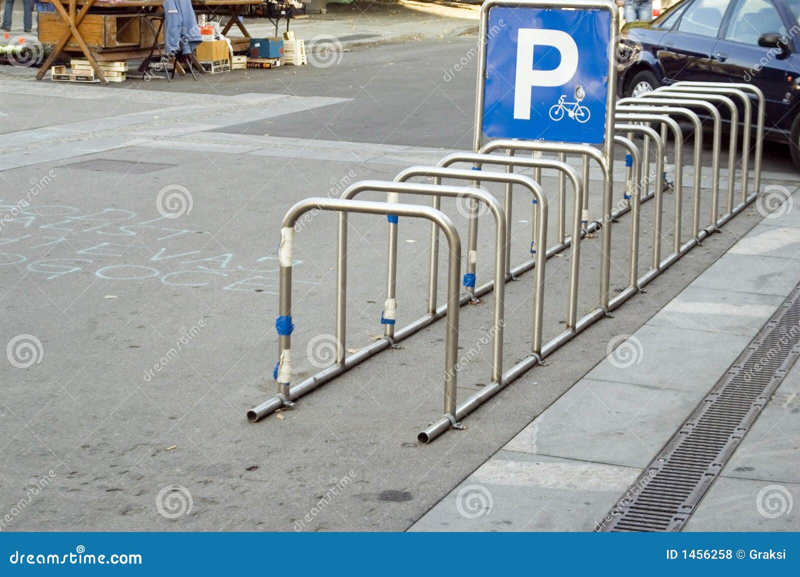 Bike parking stock photo. Image of place, daytime, cycle - 1456258