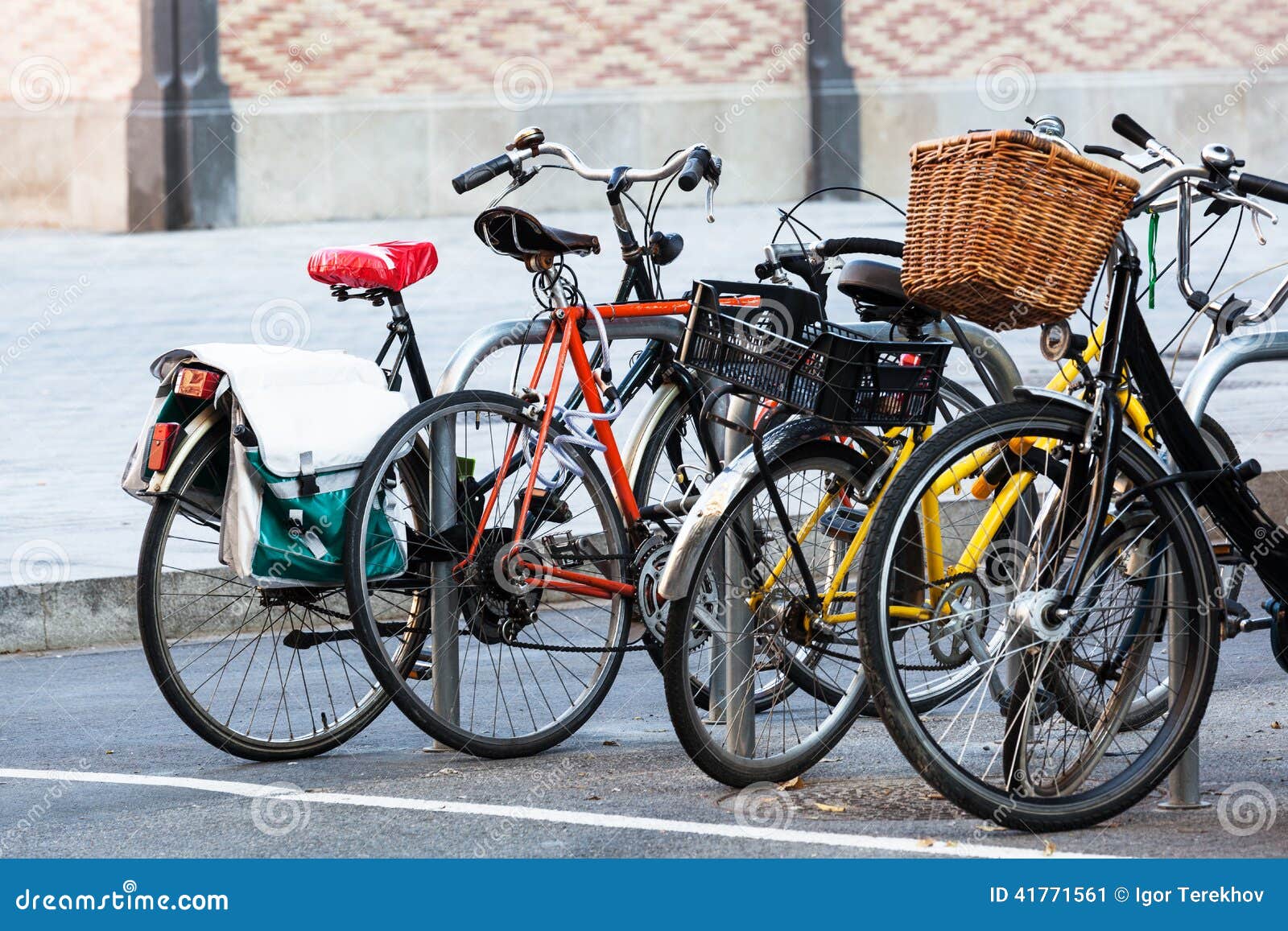 Bike parking stock image. Image of bicycle, lifestyle - 41771561