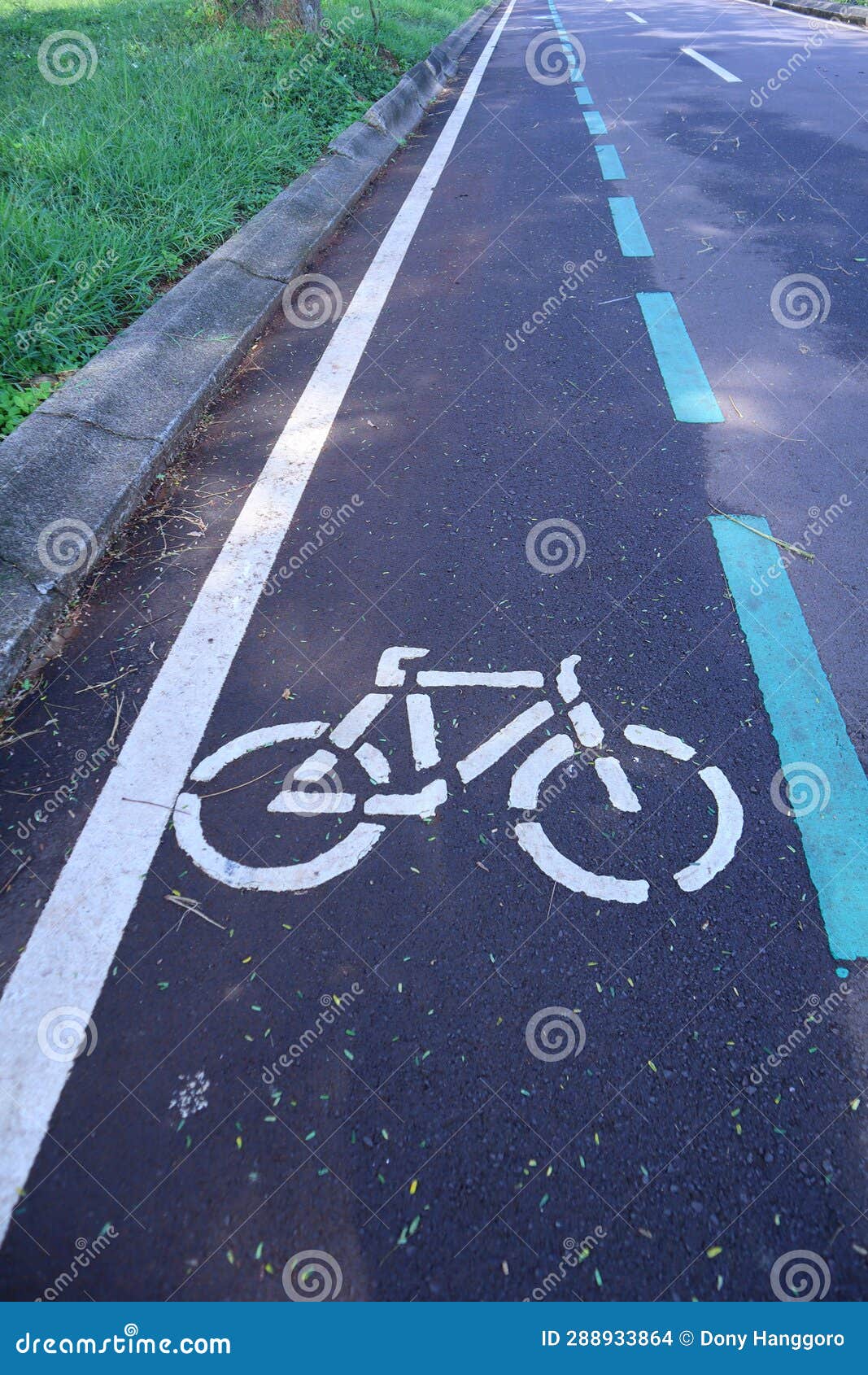 Bike path Symbol stock photo. Image of paint, traffic - 288933864