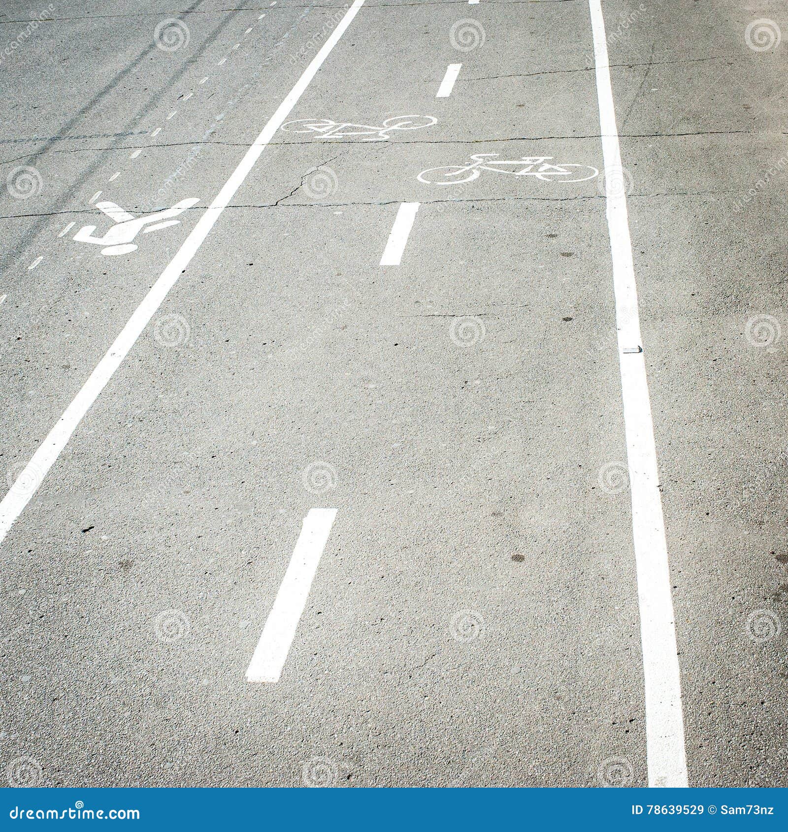 Bike path and pavement stock image. Image of pathway - 78639529