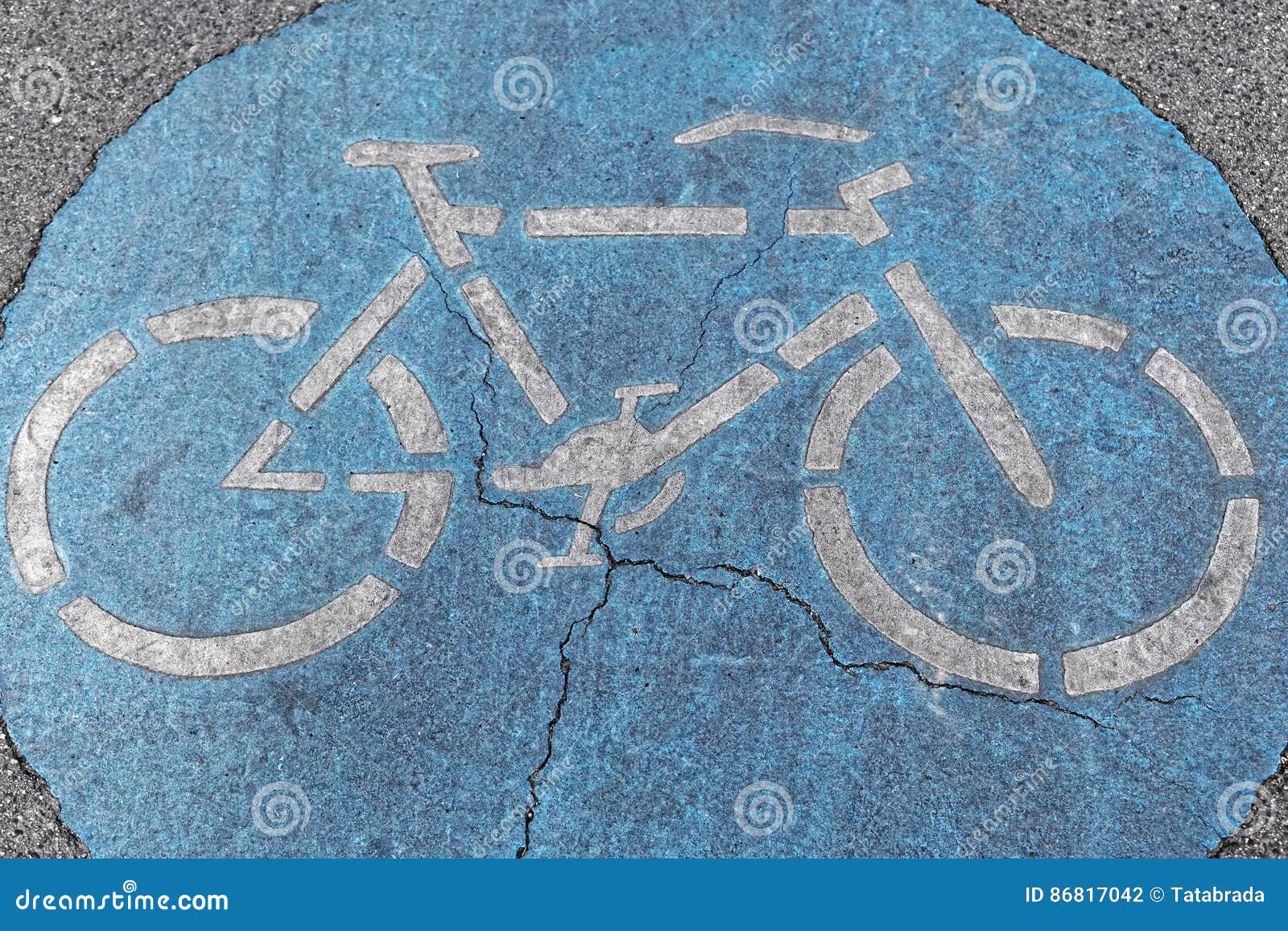 Bike path sign stock photo. Image of cycling, road, bicycle - 86817042