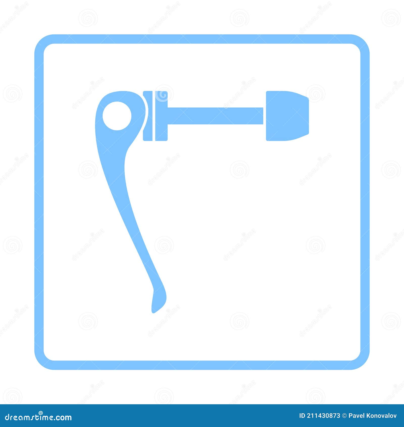 Bike Quick Release Icon stock vector. Illustration of pair - 211430873