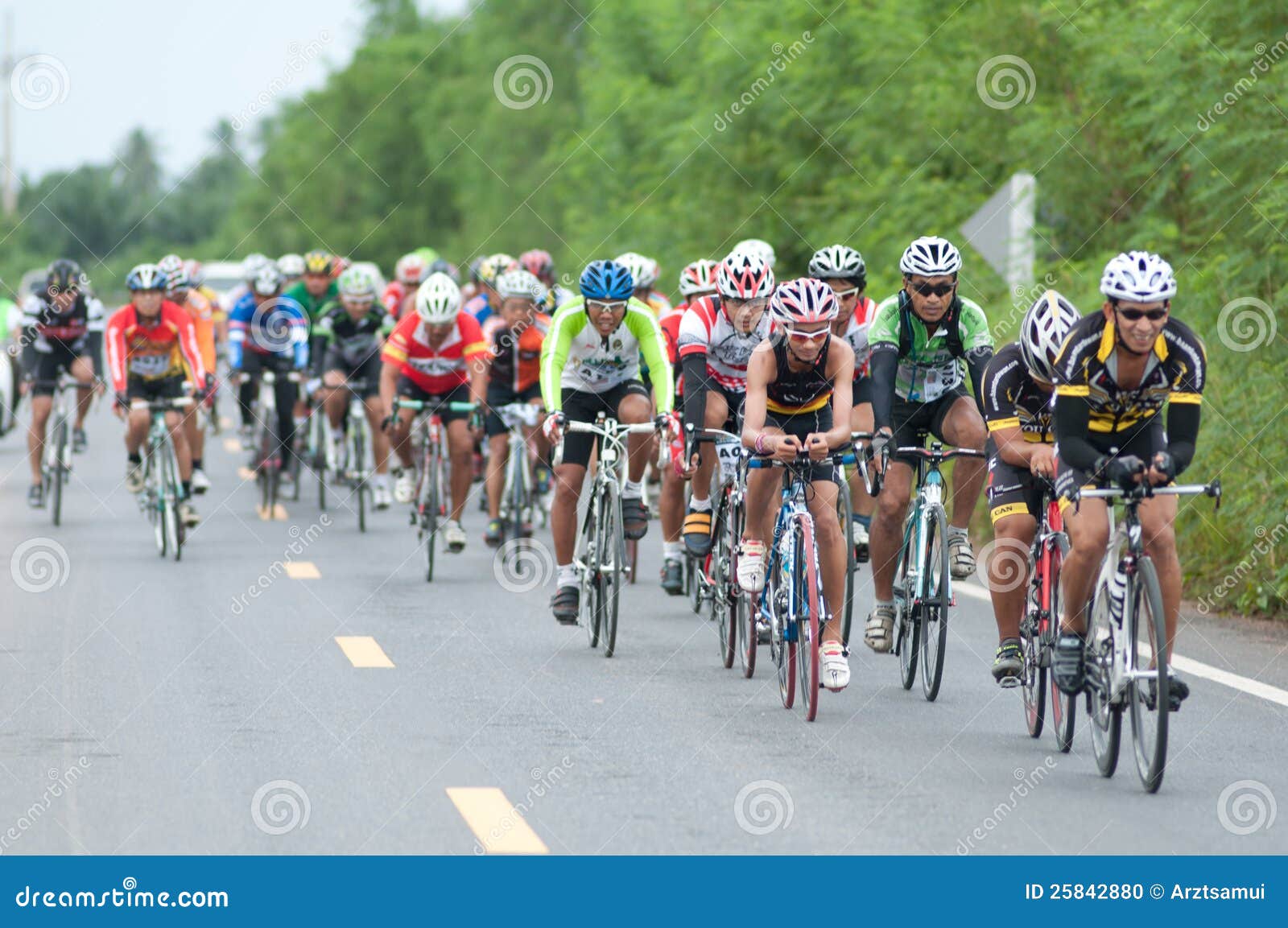 Bike race editorial image. Image of pursuit, surathani - 25842880