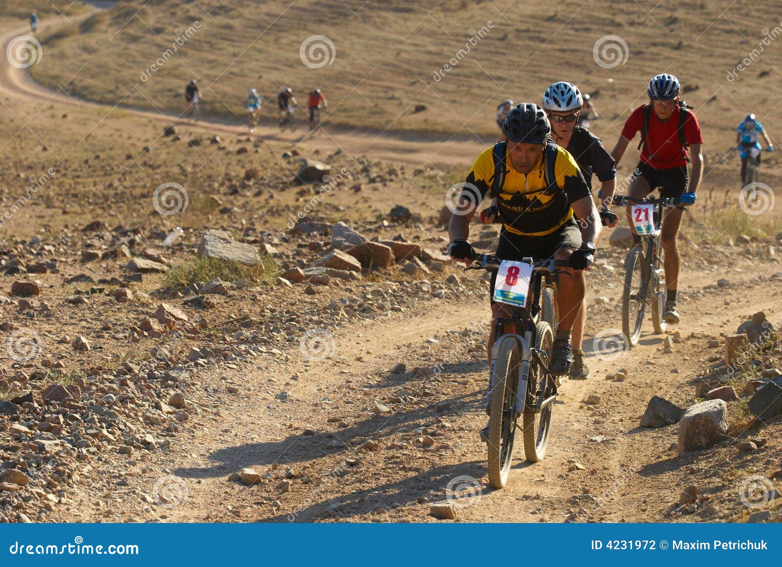 Bike race in desert editorial photography. Image of offroad - 4231972