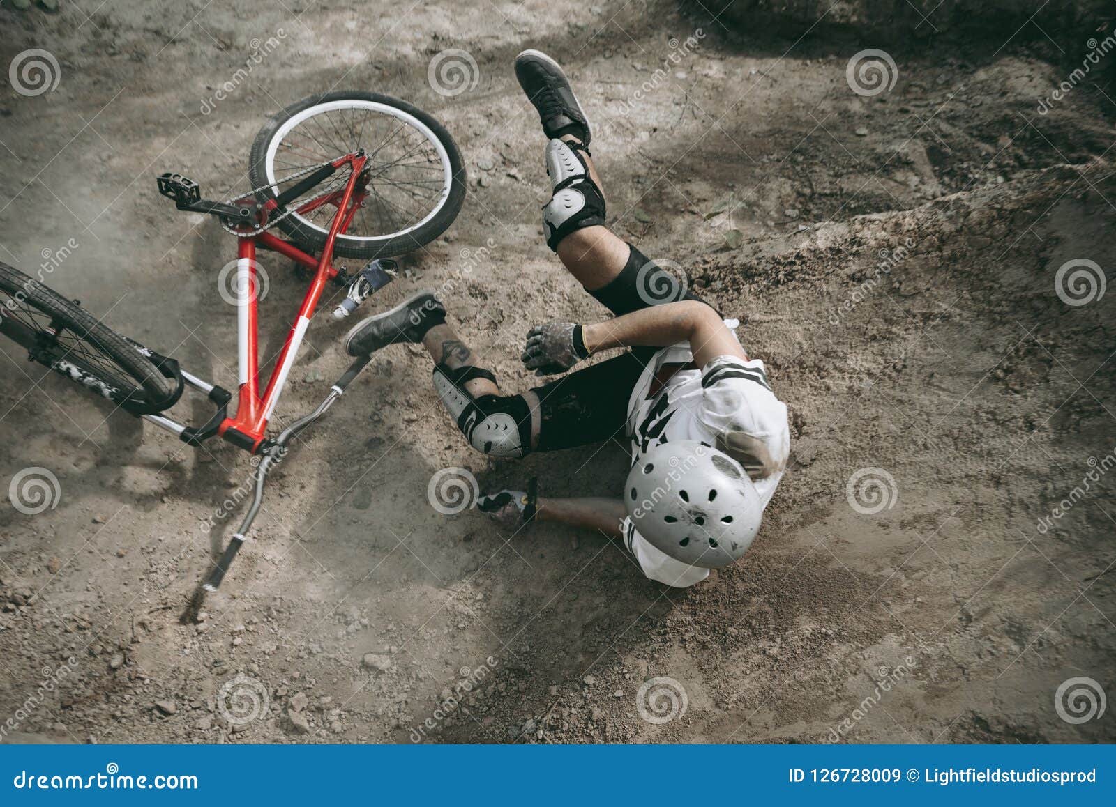 Bike Racer Falling from Bike Stock Image - Image of race, activity ...