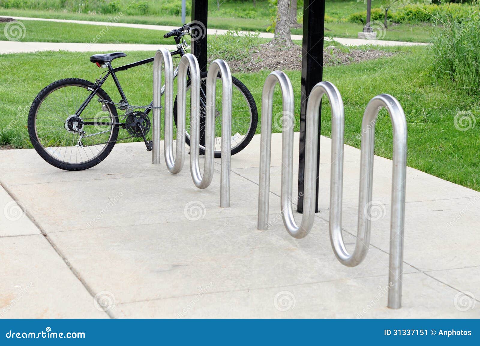 Bike rack stock image. Image of ride, rack, metal, bike - 31337151