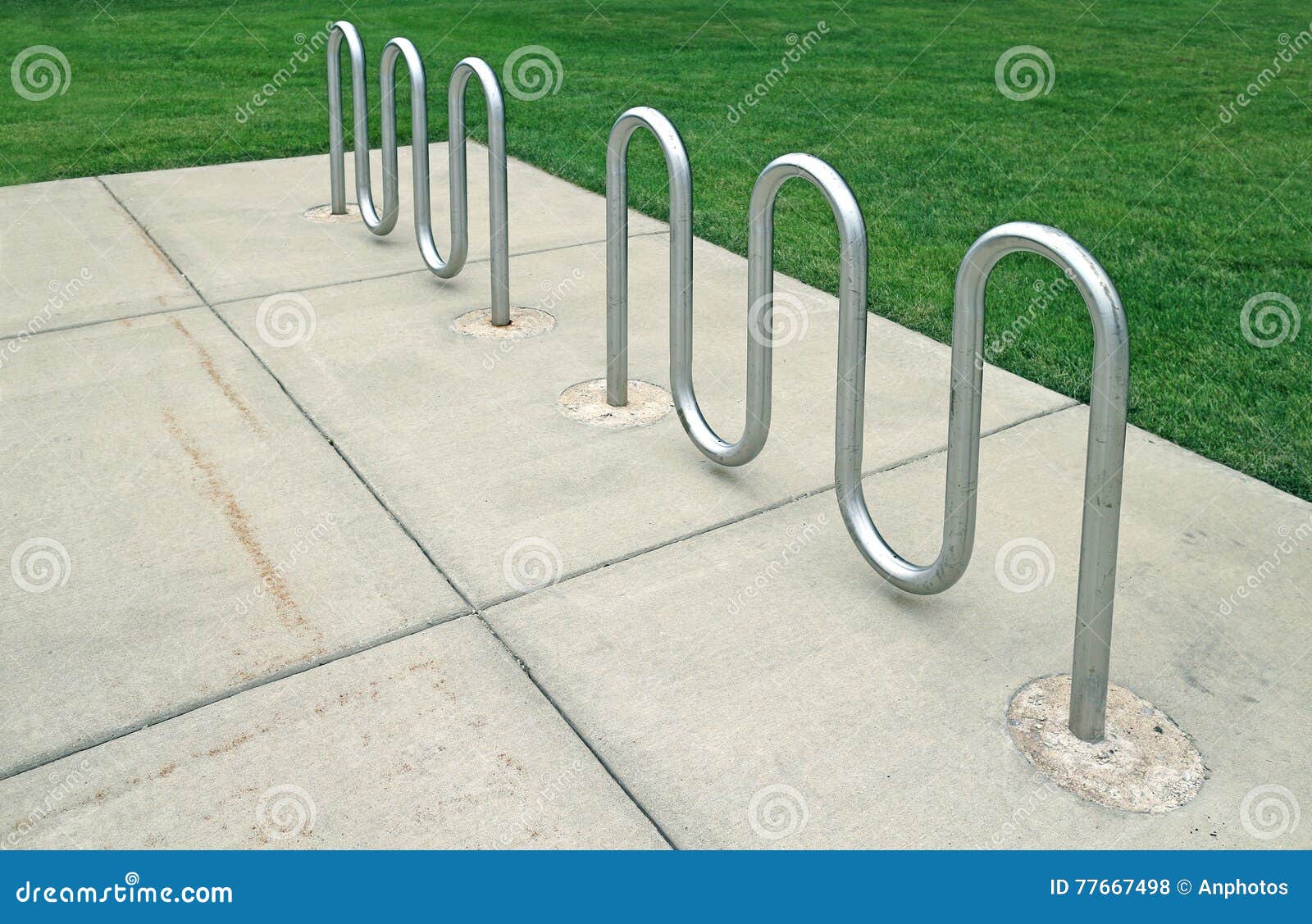 Bike rack stock photo. Image of outdoor, campus, grass - 77667498
