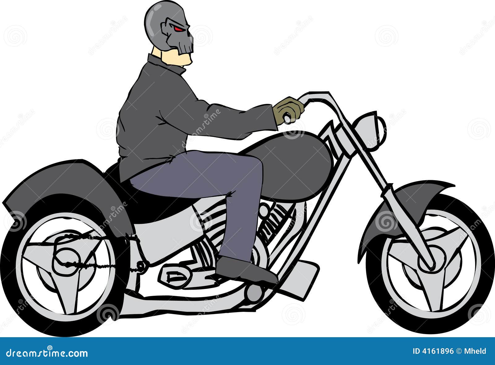 Demon-Rider A Hellish Journey Through The Woods Stock Image ...