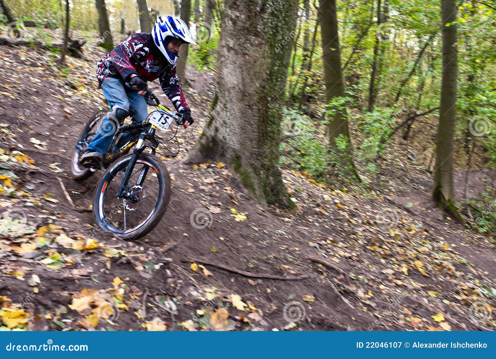 Bike Riders at Downhill Competition. Editorial Photography - Image of ...