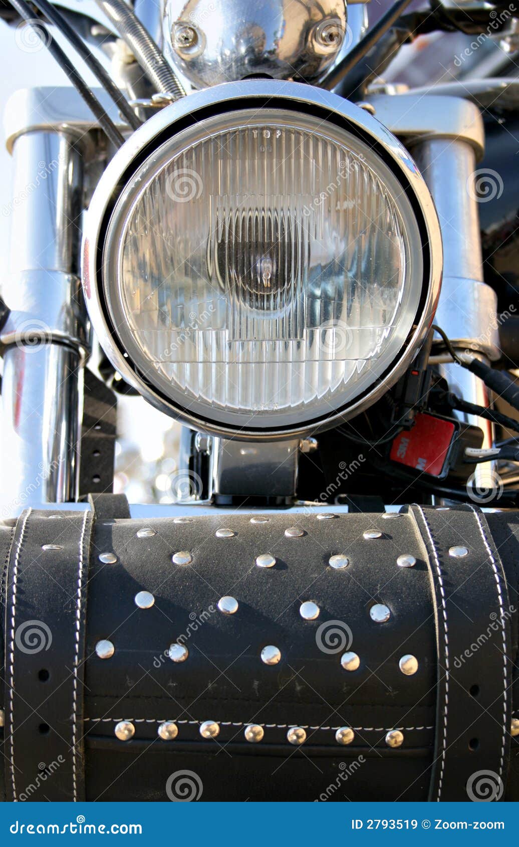 Bike s headlight editorial stock image. Image of chrome - 2793519