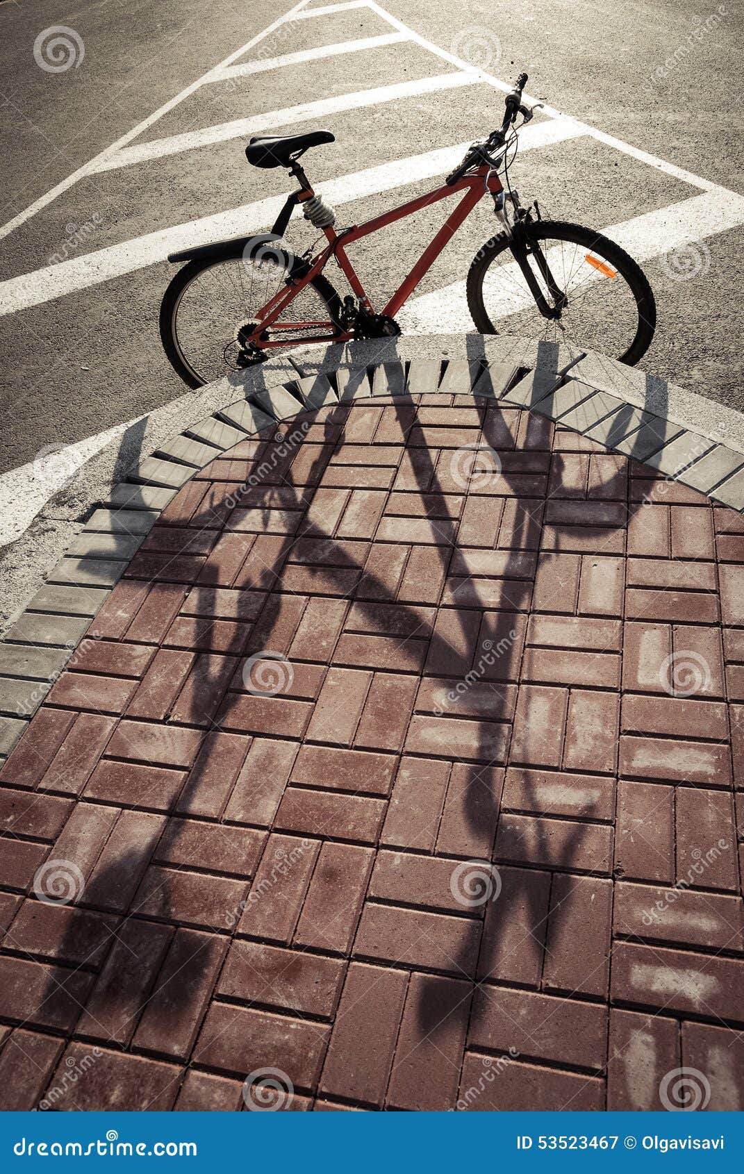 Bike and Shadow stock image. Image of saddle, sport, transport - 53523467