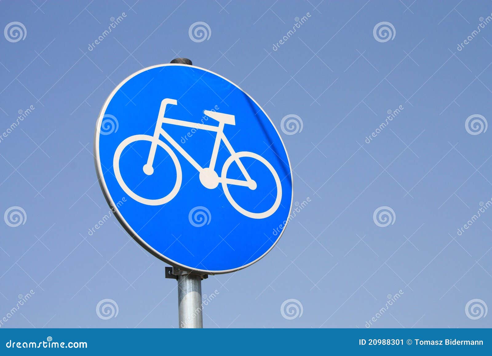 Bike sign stock image. Image of post, cycle, bicycle - 20988301