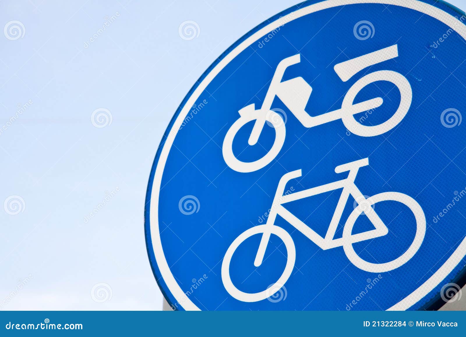 Bike sign stock photo. Image of bikes, information, blue - 21322284
