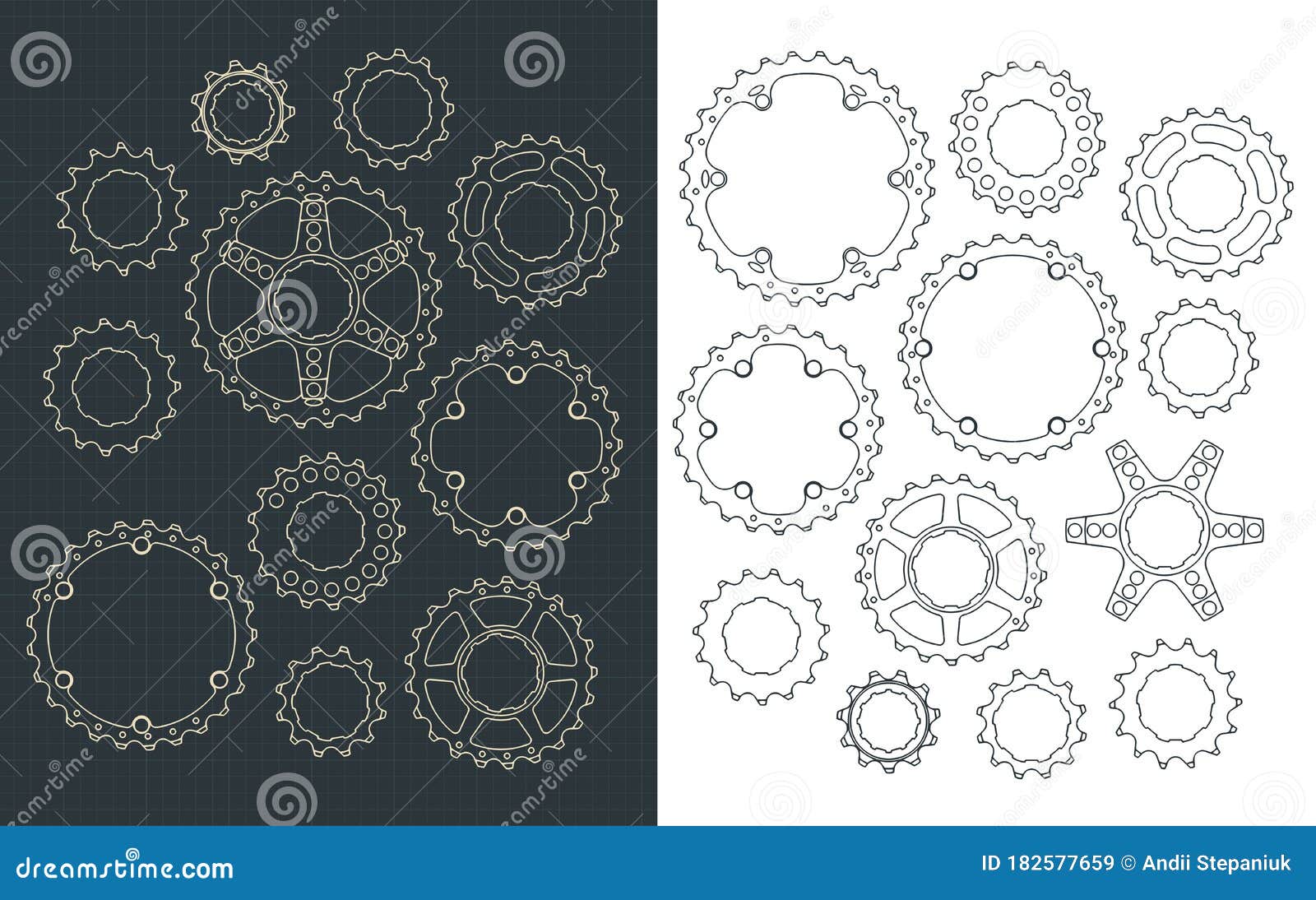 Bicycle, Sprockets Outline Icon. Can Be Used For Web, Logo, Mobile App ...