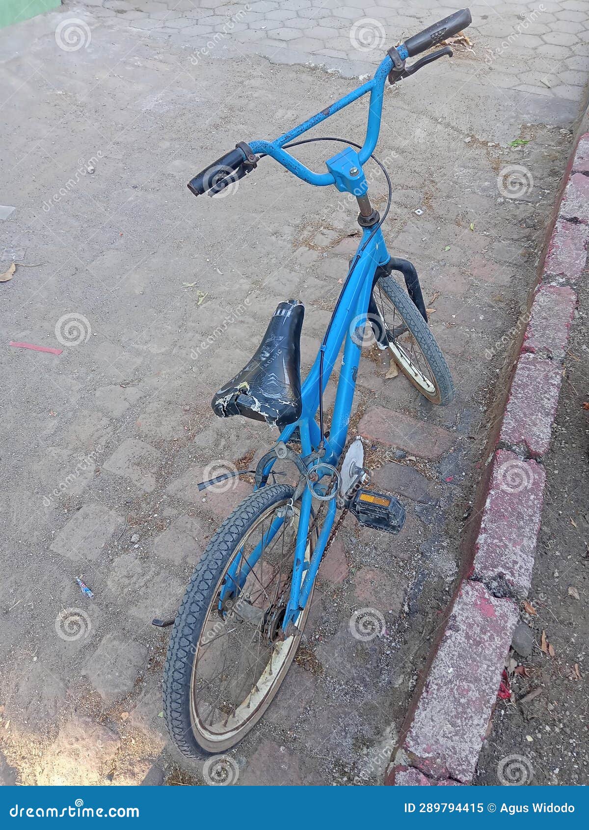 A Bike Stands Alone beside the Gate Stock Image - Image of alone, bike ...