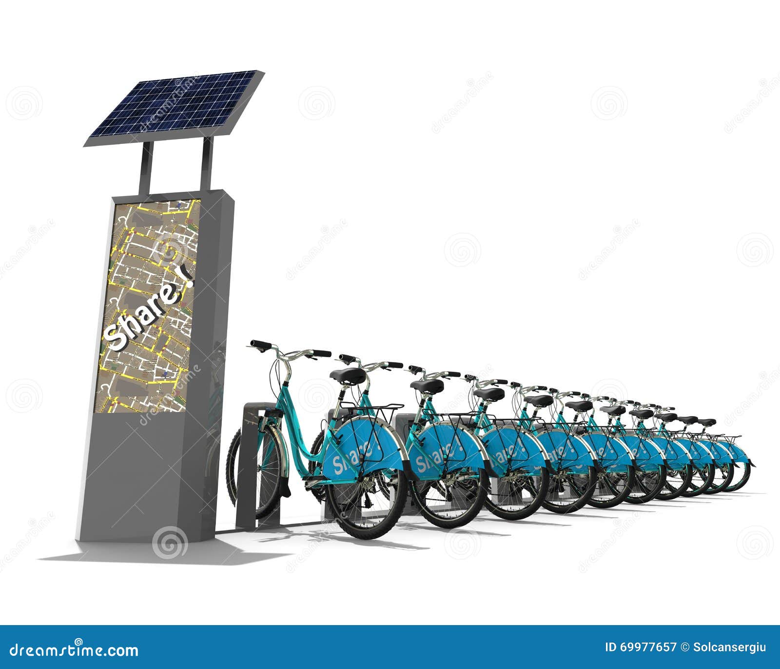 Bike station concept stock illustration. Illustration of healthy - 69977657