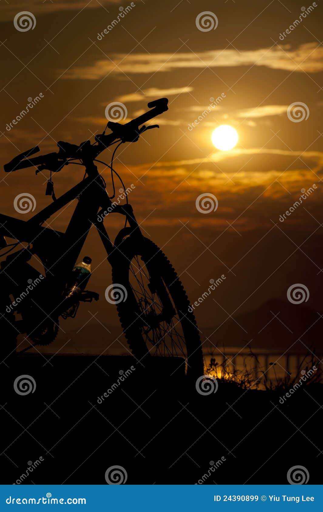 Bike at Sunset stock image. Image of rest, pursuit, night - 24390899