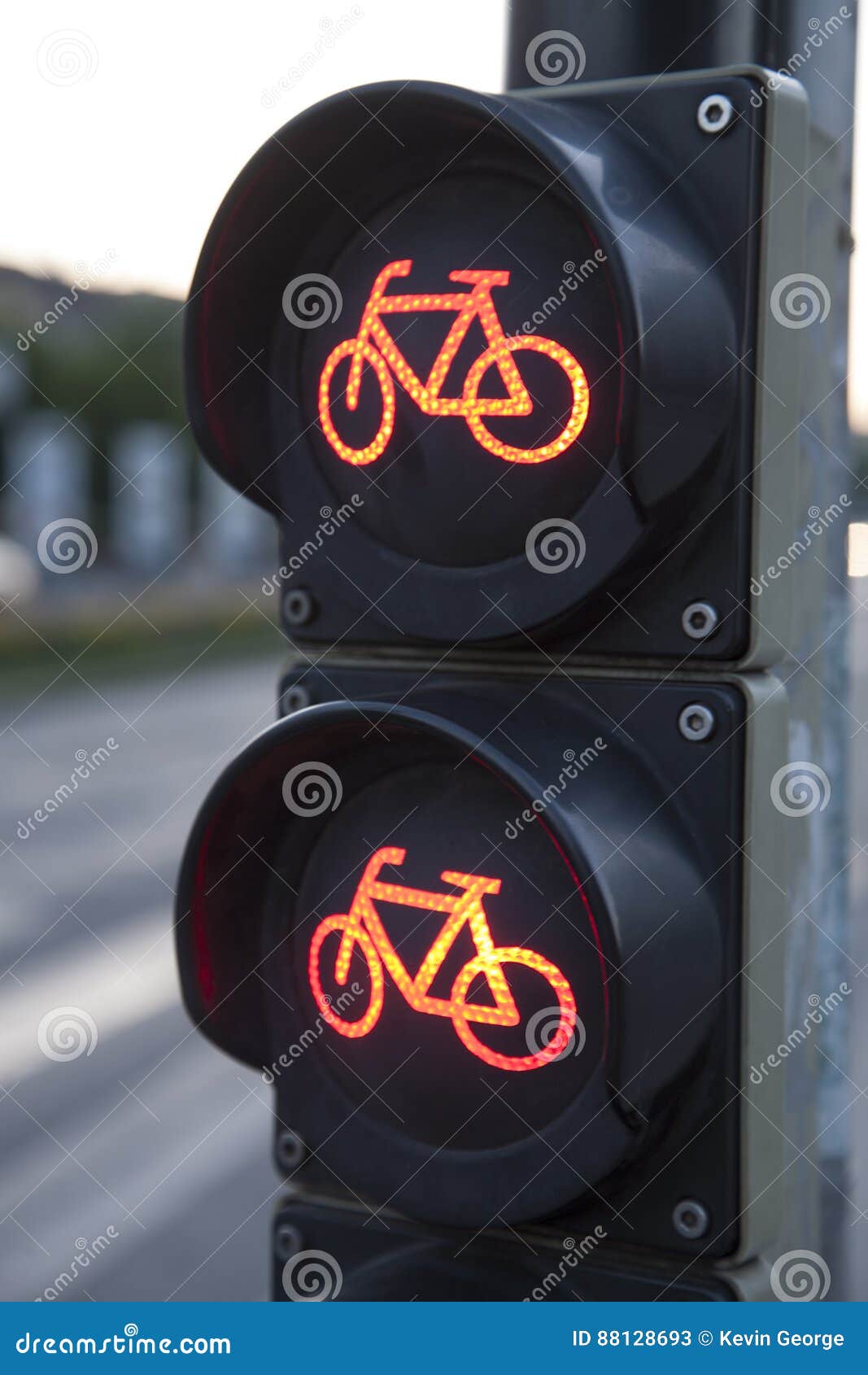 Bike Traffic Light Sign stock image. Image of urban, city - 88128693