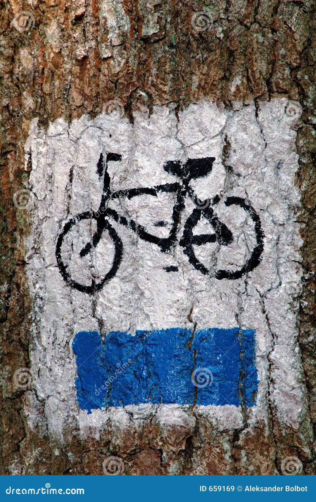 Bike Trail Sign Picture. Image: 659169