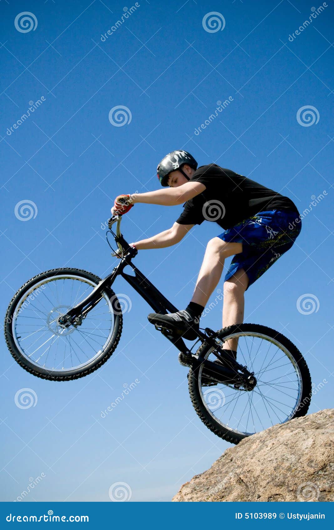 The bike trick stock image. Image of dirt, excitement - 5103989