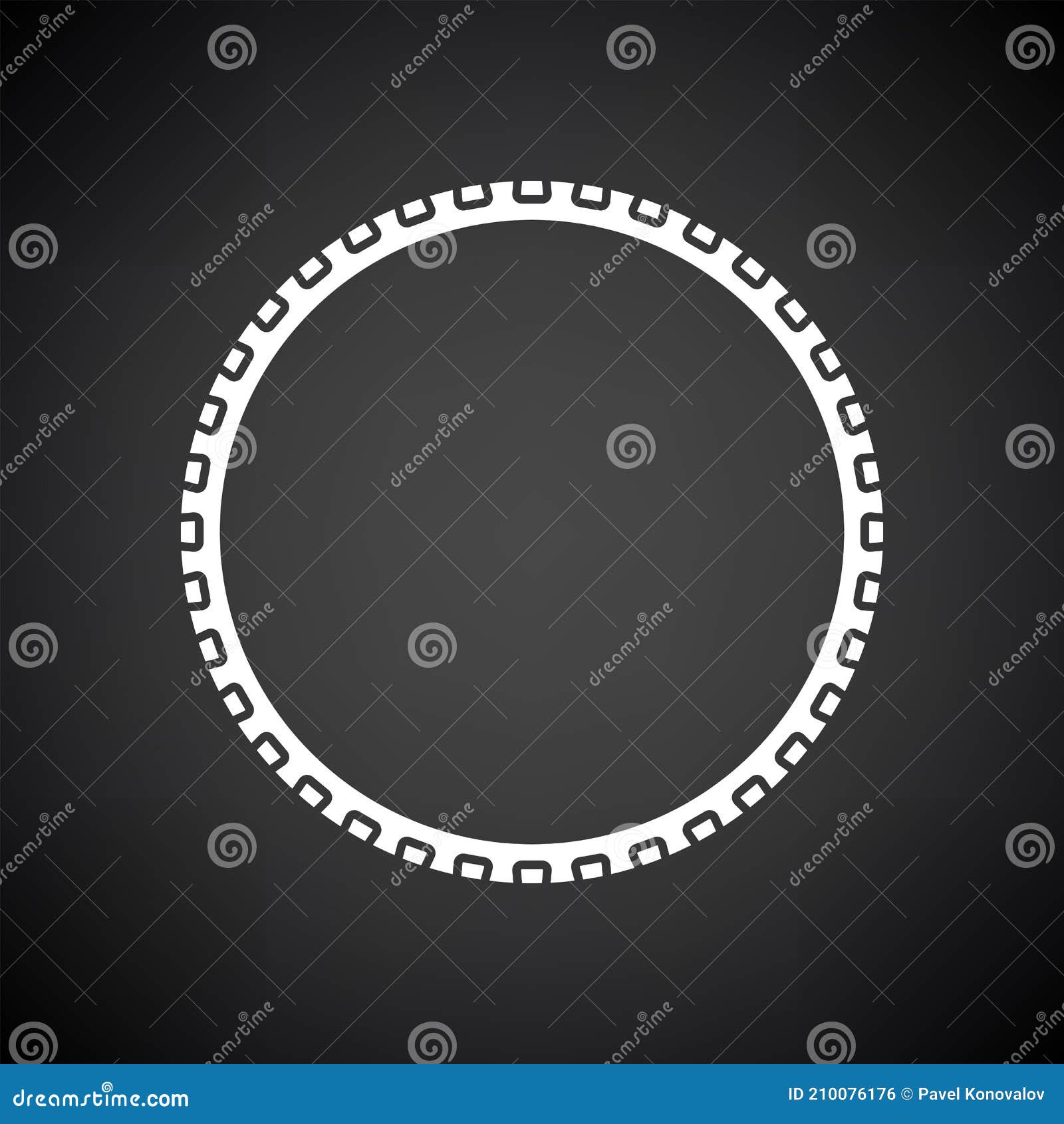 Bike Tyre Icon stock vector. Illustration of tyre, cycle - 210076176