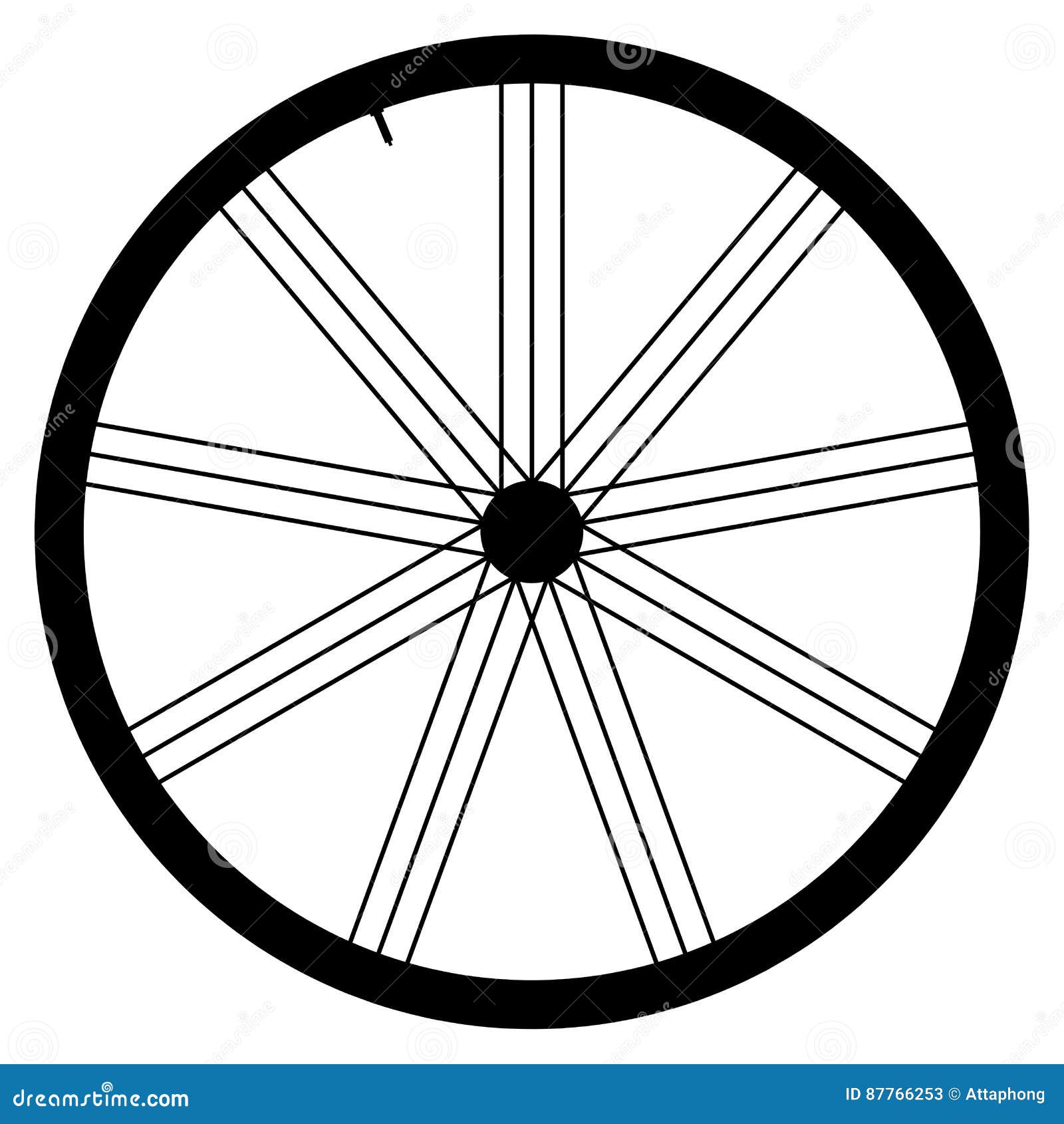 Bike Wheel - Vector Illustration on White Background Stock Vector ...