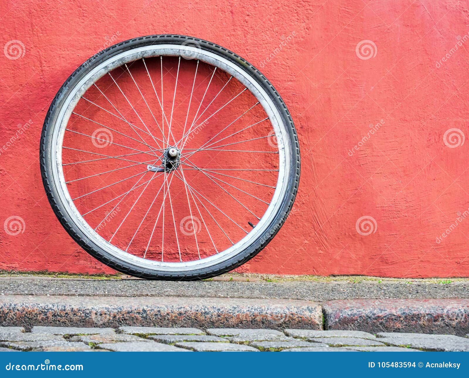 Bike Wheel on a Wall Texture Stock Photo - Image of travel, retro ...